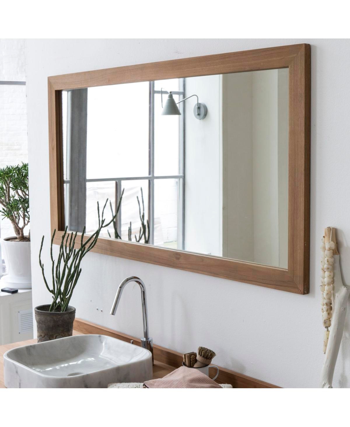 Click here for Tikamoon Solid Teak Wood Framed Mirror Rustic 140x... prices