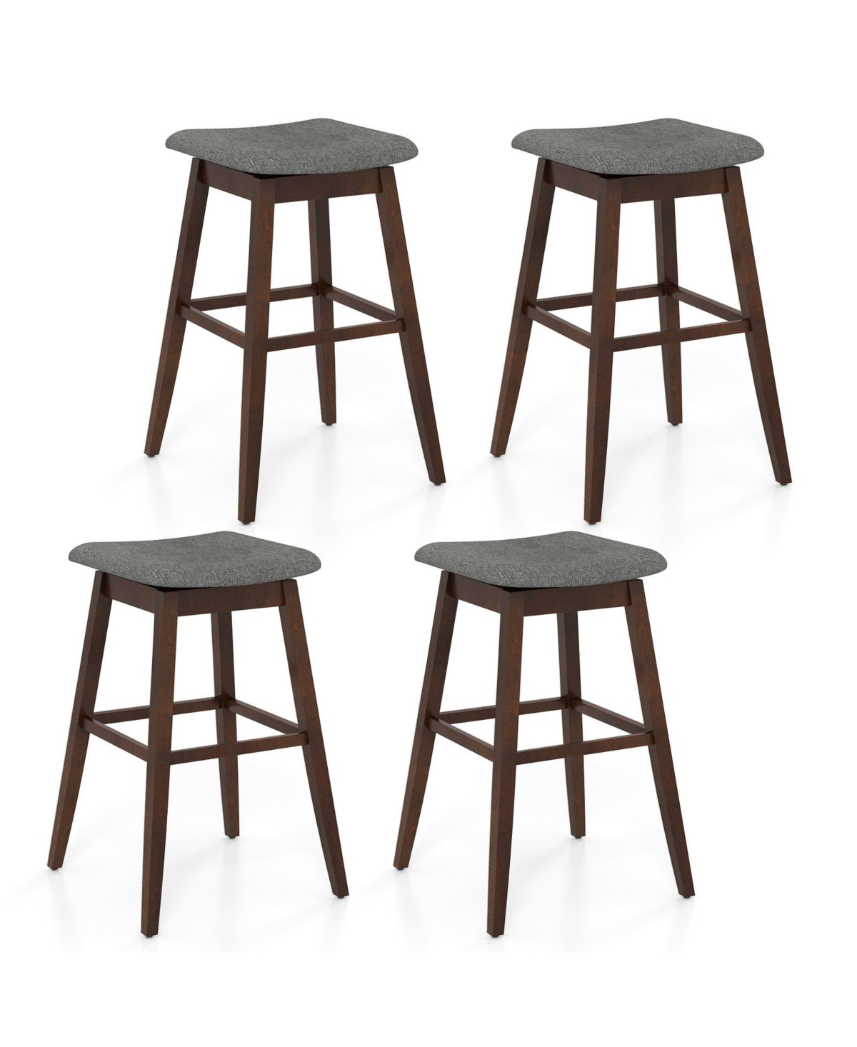 Click here for Gymax Set of 4 Swivel Bar Stools 30 Bar Chairs w/... prices