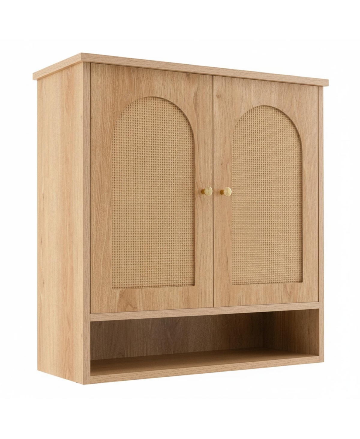 Click here for Yigii Bathroom Wall Cabinet with 2 Rattan Doors Op... prices