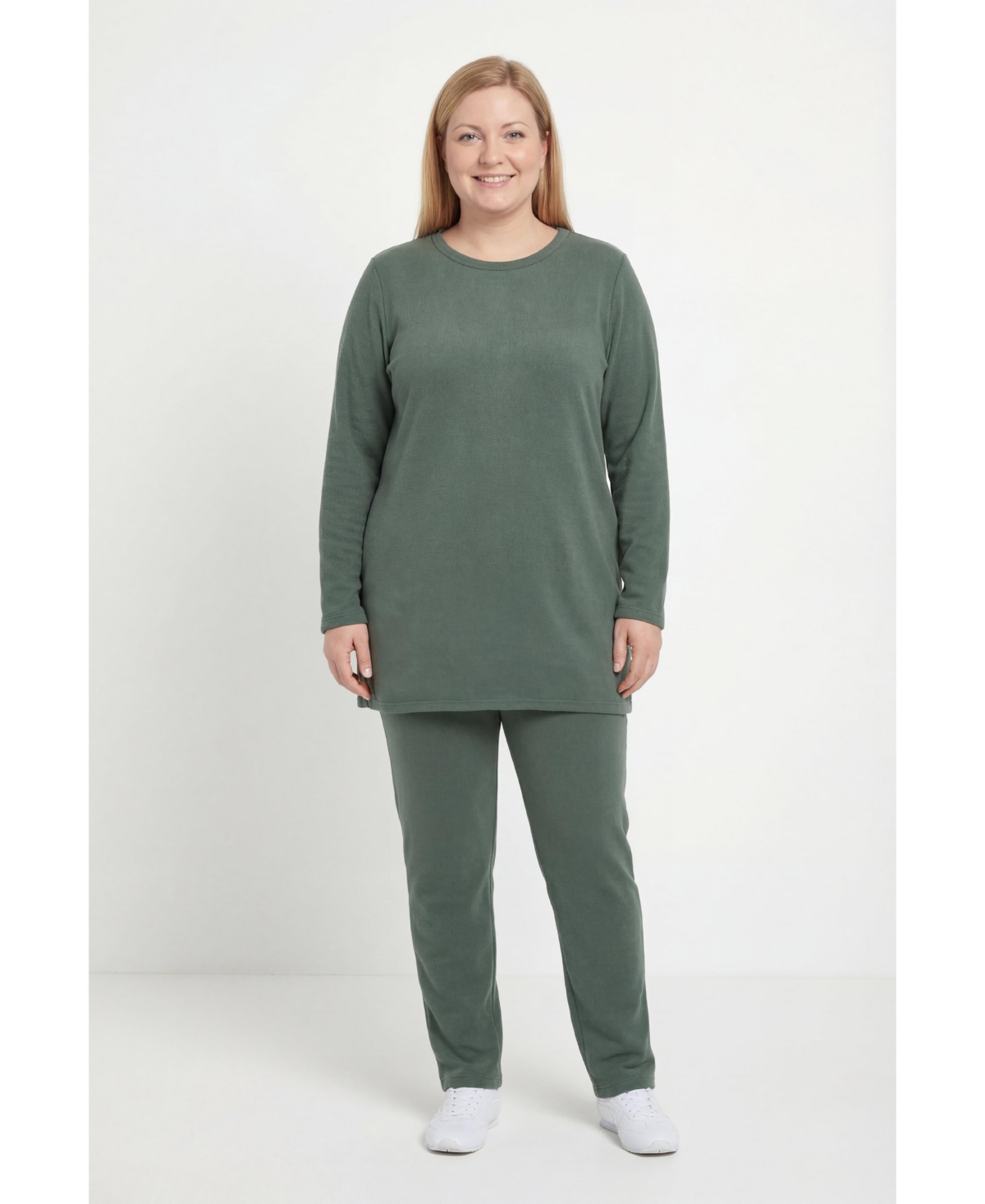 Click here for Woman Within Womens Within Fleece Sweatshirt Set -... prices