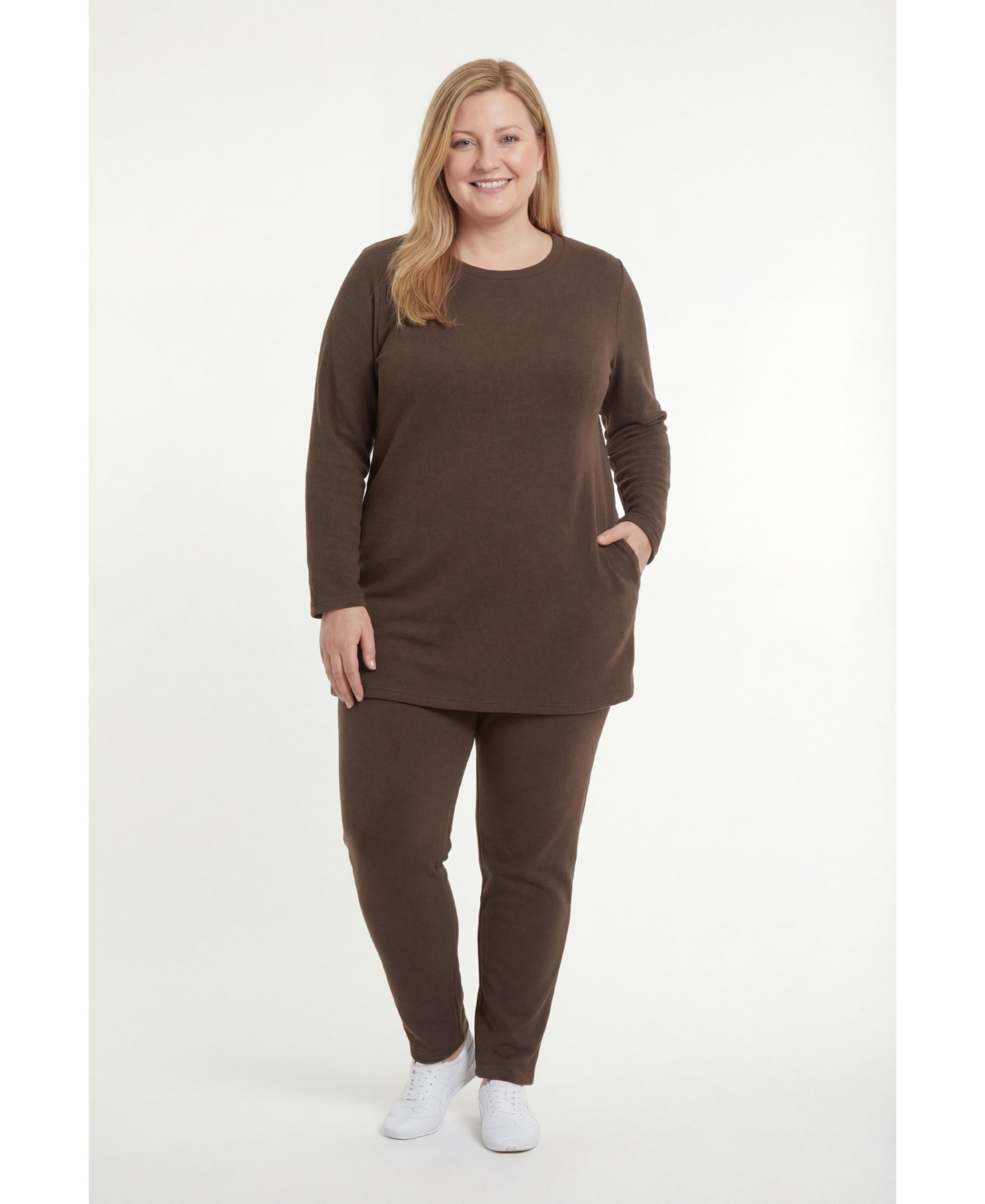 Click here for Woman Within Womens Within Fleece Sweatshirt Set -... prices