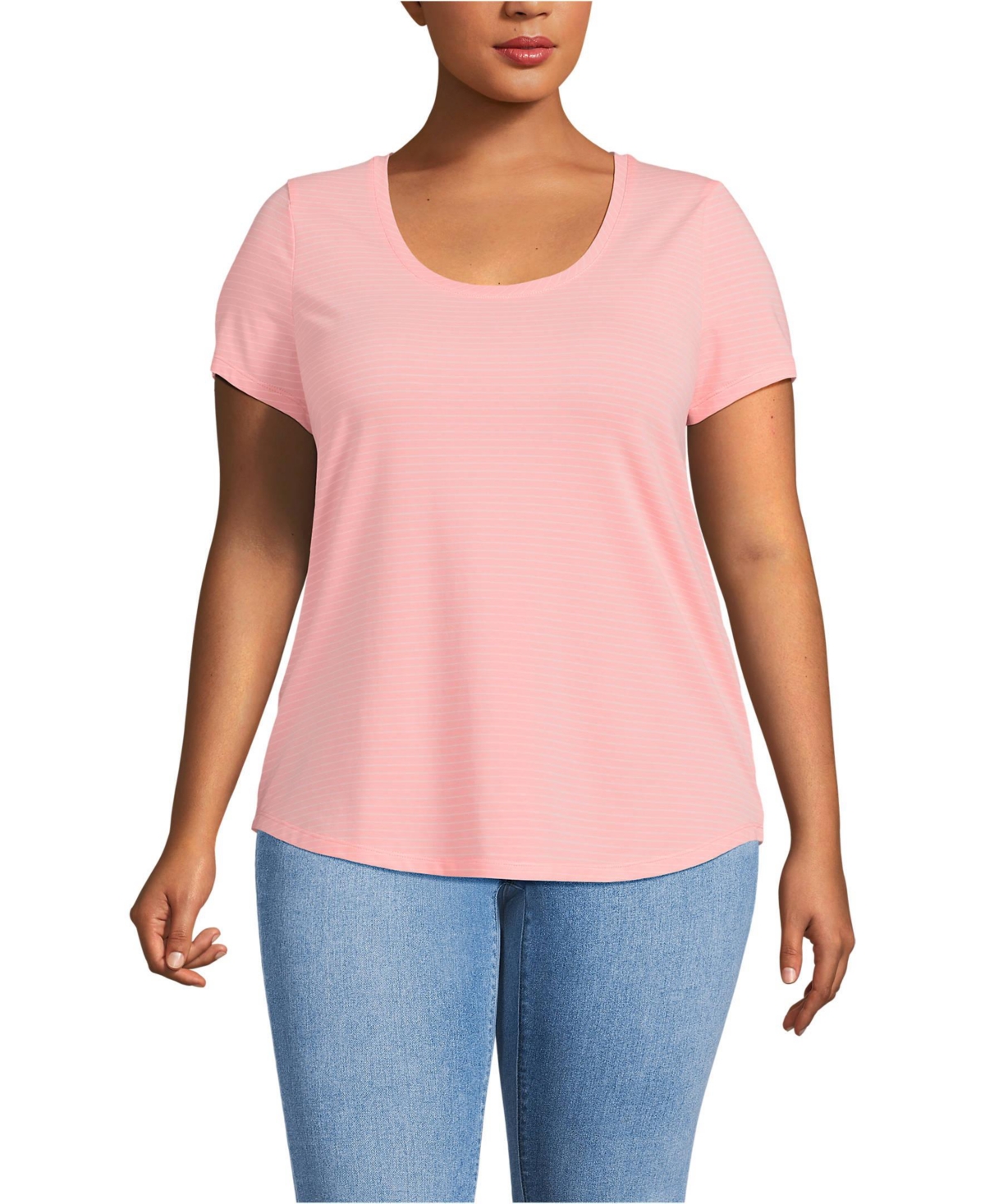 Click here for Lands End Plus Size Short Sleeve Lightweight Jerse... prices