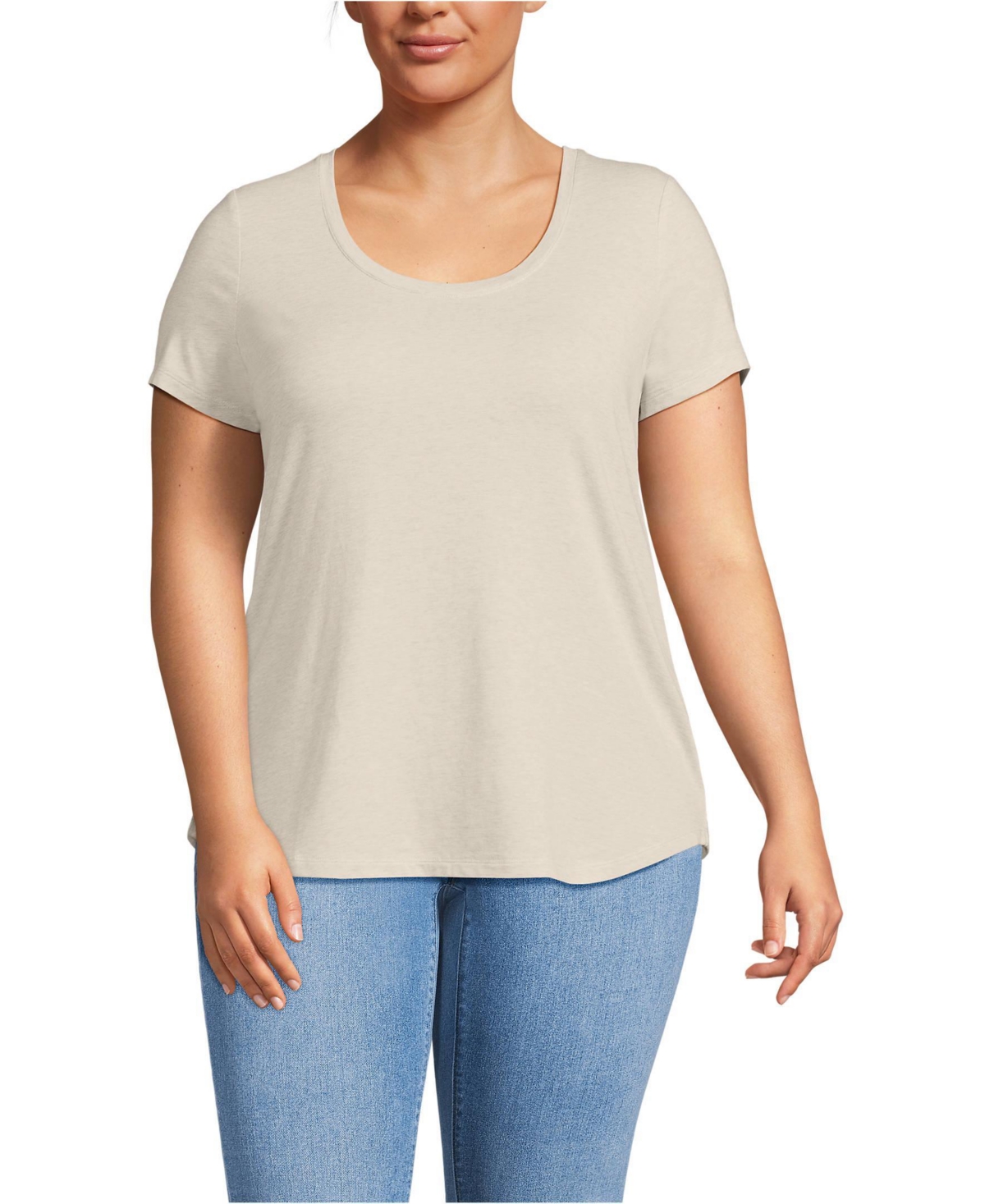 Click here for Lands End Plus Size Short Sleeve Lightweight Jerse... prices