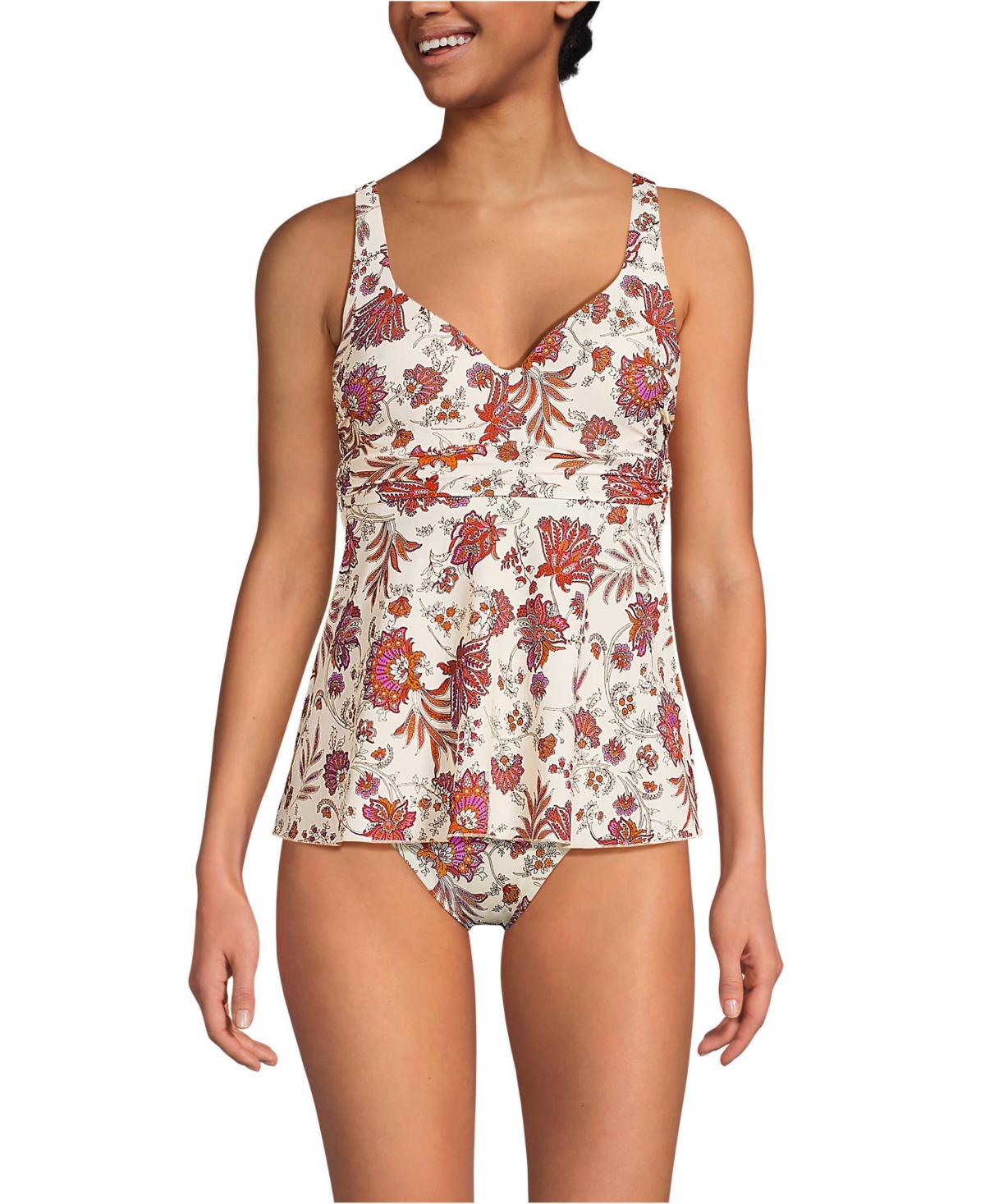 Click here for Lands End Womens Sweetheart Belted Flutter Tankini... prices