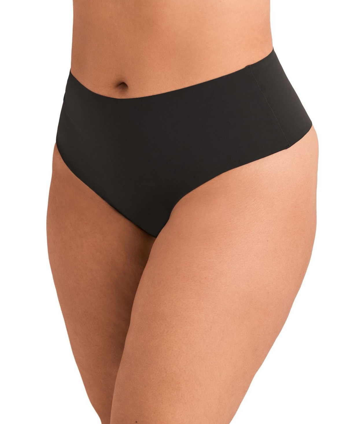 Click here for Adore Me Plus Size Gabbie Thong Panty - Black prices
