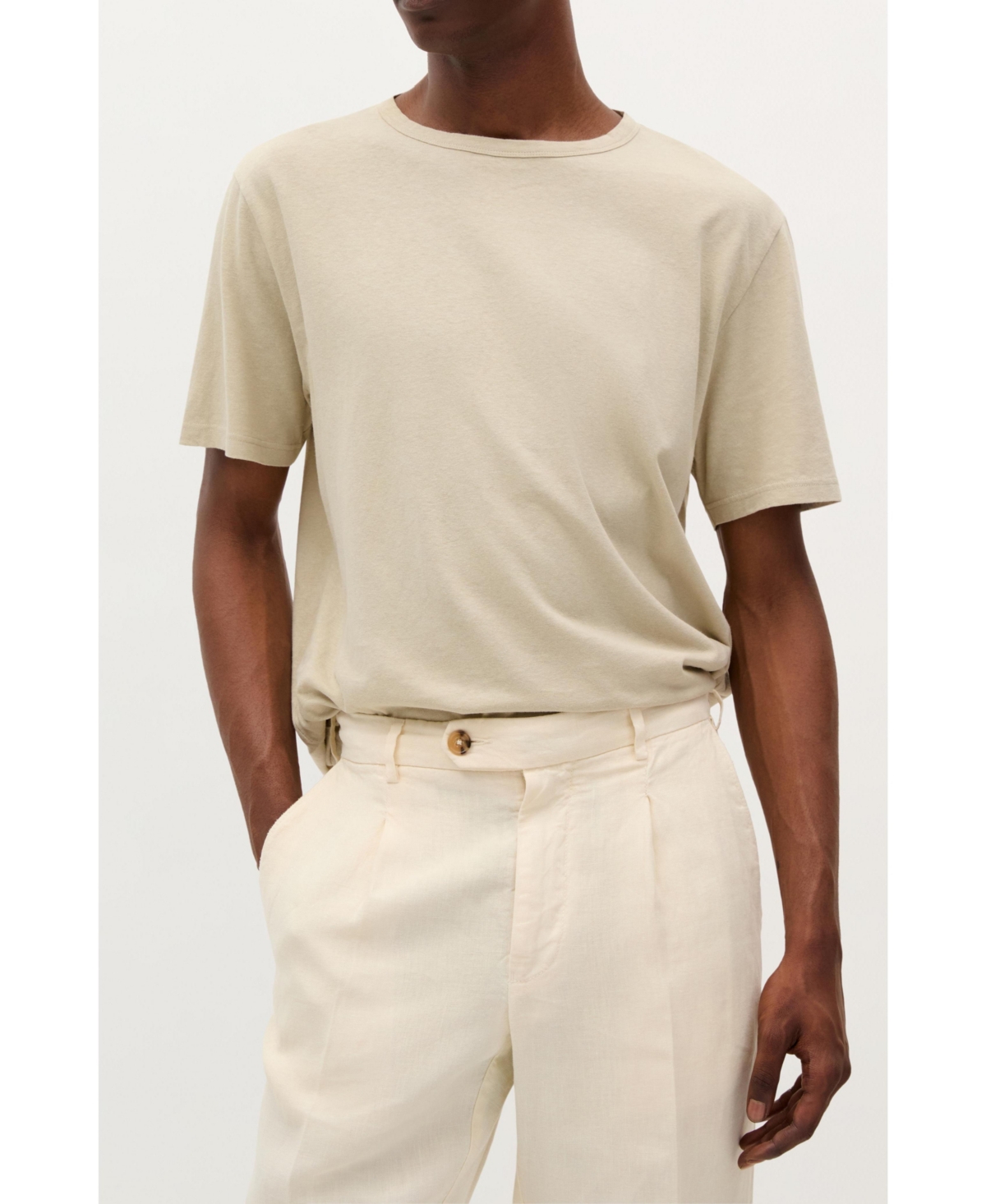 Click here for Scalpers Mens Country Linen Tee - Light khaki prices