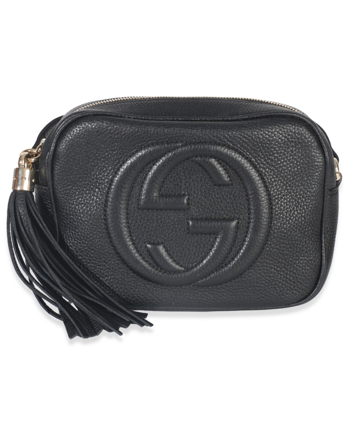Click here for Pre-Owned Gucci Black Pebbled Calfskin Small Soho... prices