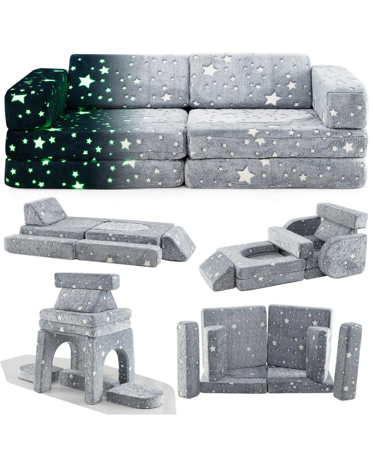 Click here for Slickblue 10-Piece Modular Kids Play Couch Section... prices