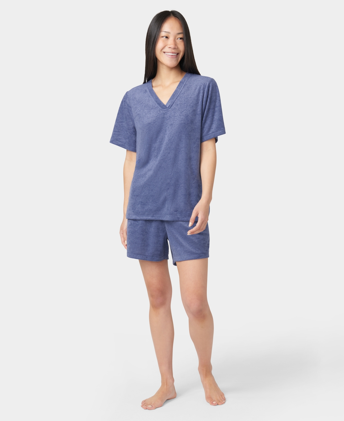 Click here for Hue Womens French Terry Lounge Short-Sleeve T-Shir... prices