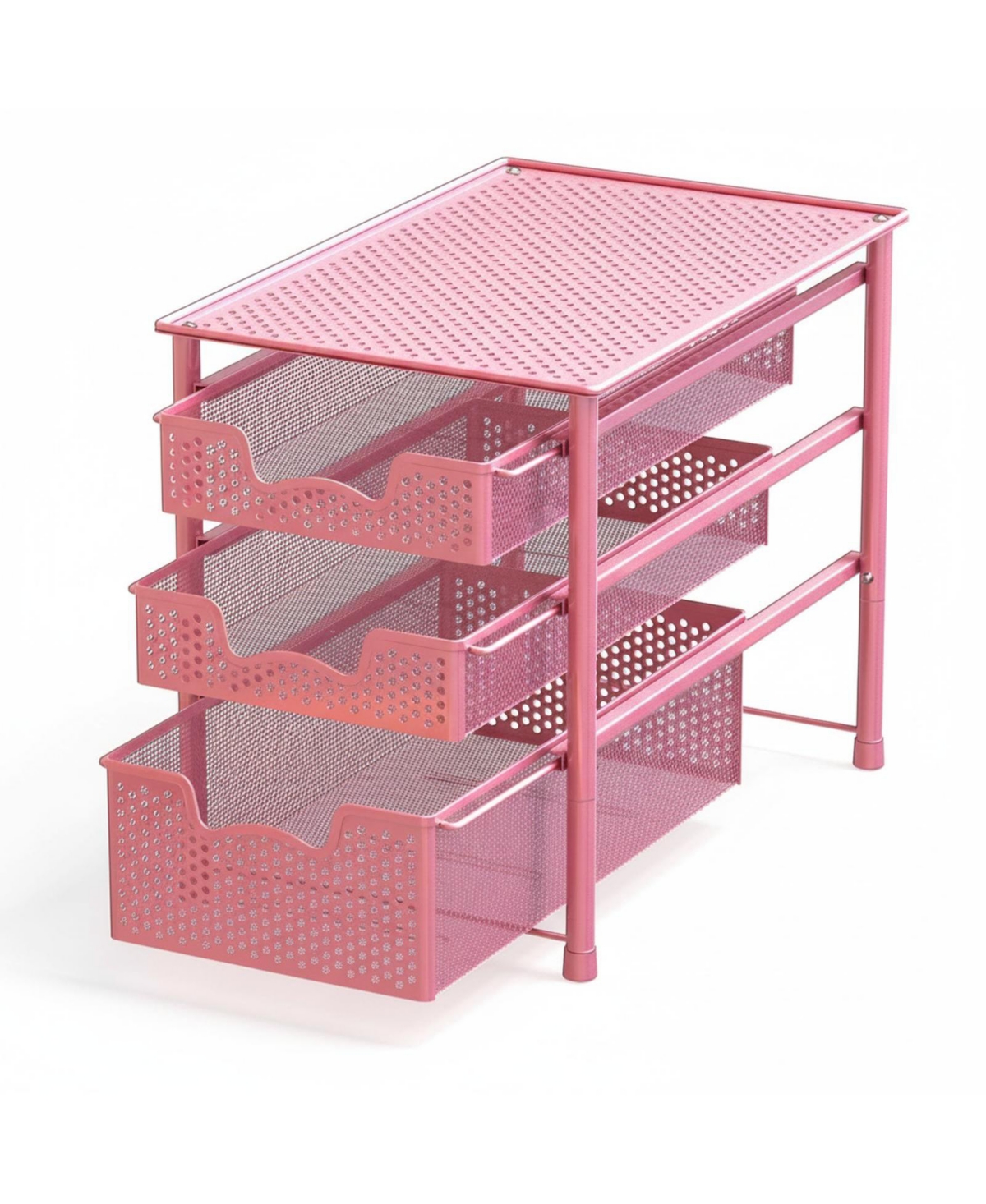 Click here for Yigii 3 Tier White Alloy Steel Sliding Basket Orga... prices