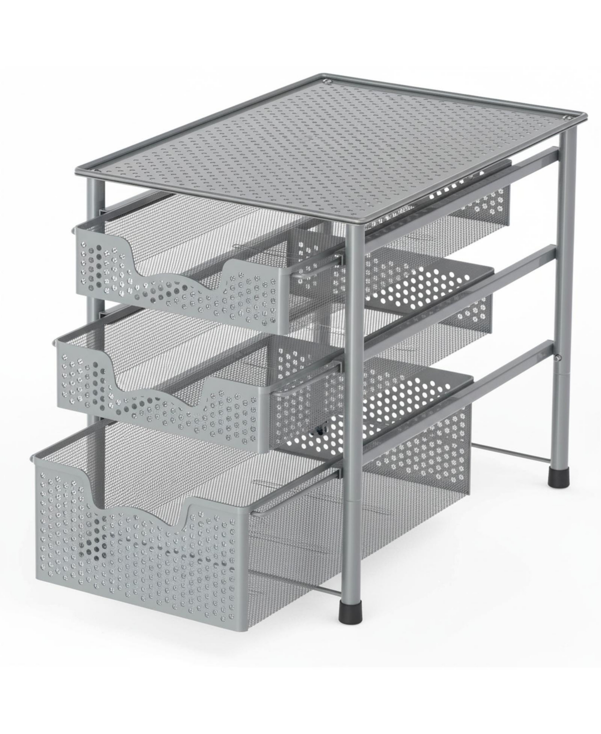 Click here for Yigii 3 Tier White Alloy Steel Sliding Basket Orga... prices