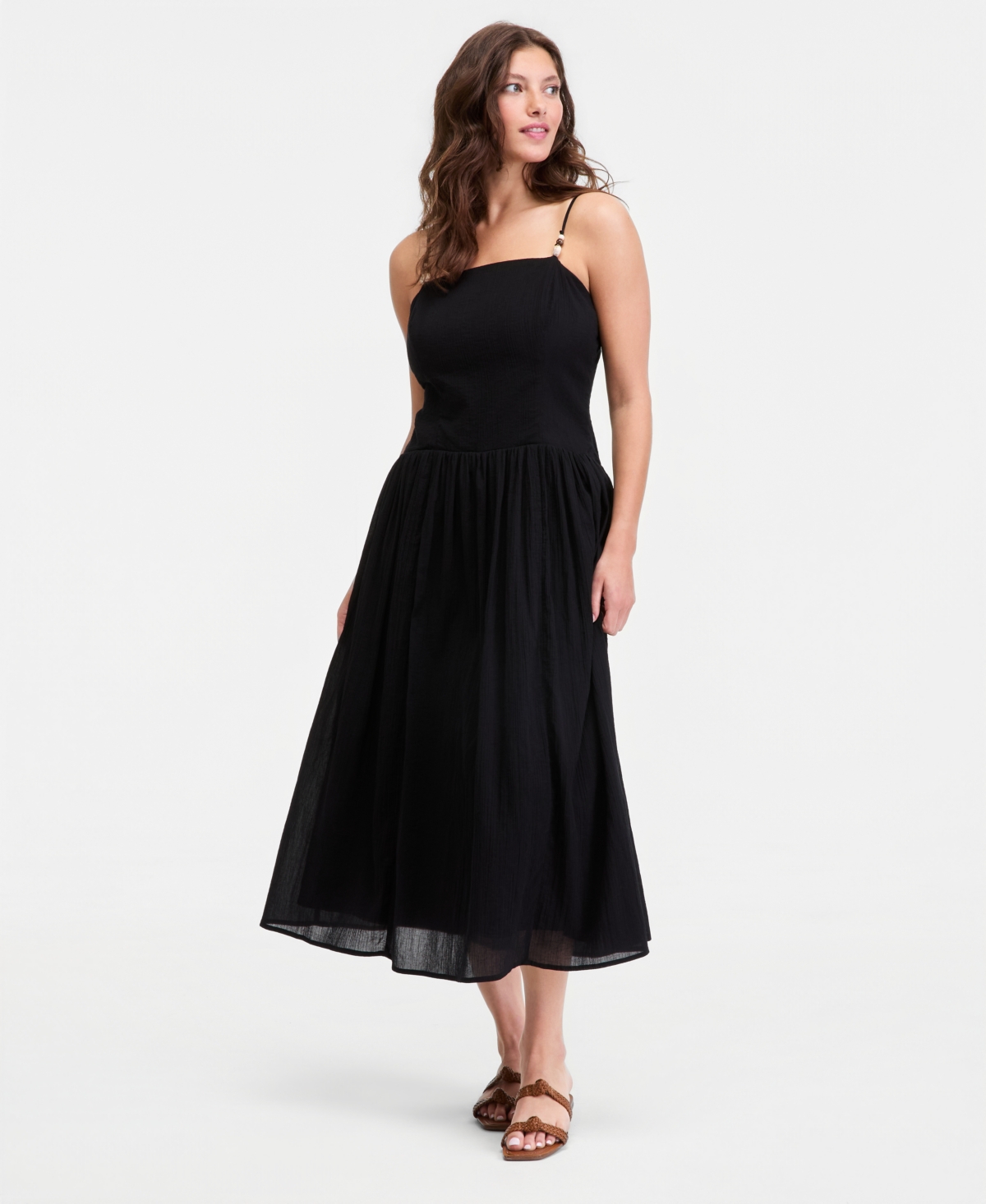 Click here for On 34th Womens Cotton Gauze Curved-Waist Mixed-Med... prices