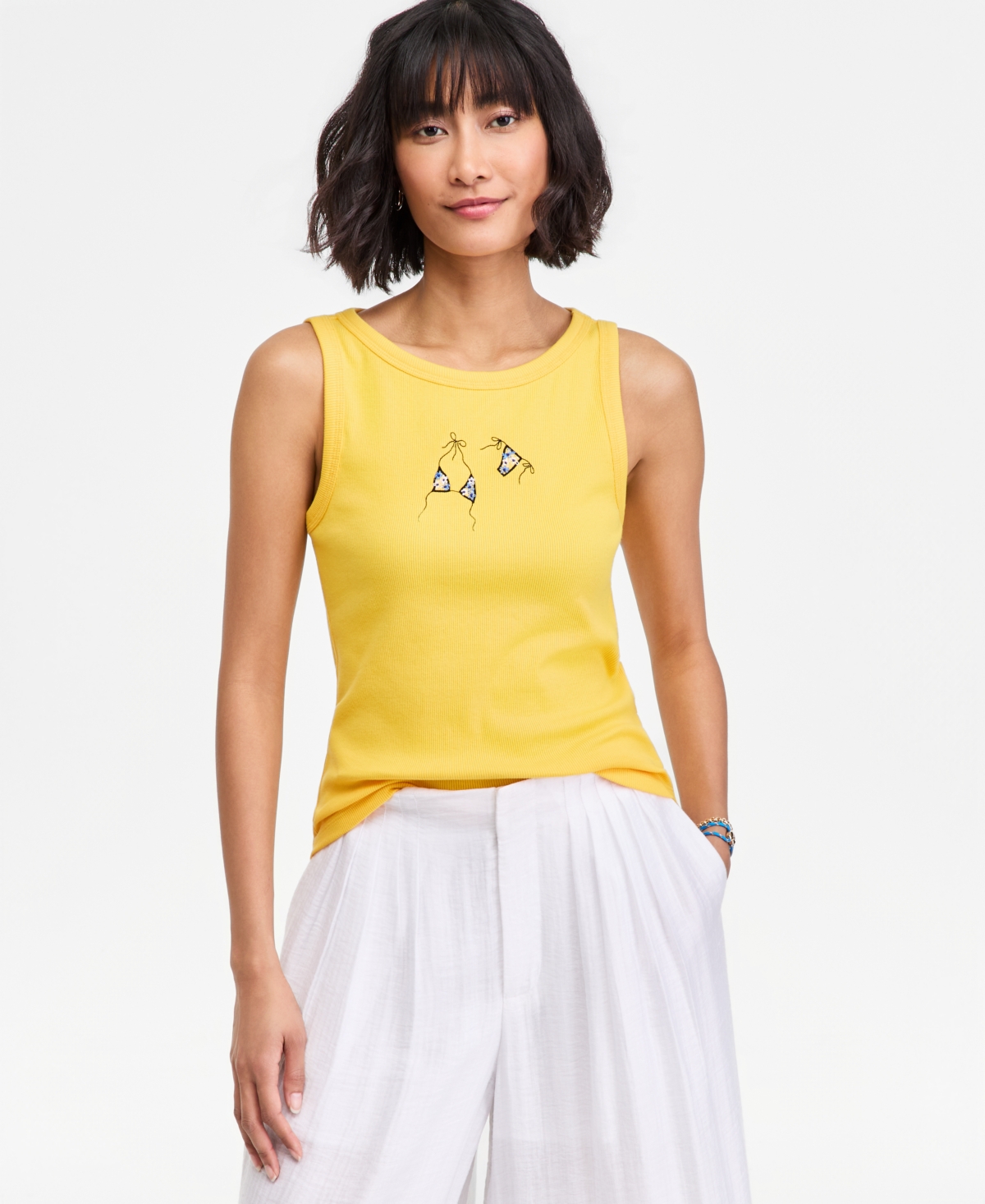 Click here for On 34th Womens Embroidered Boatneck Tank Top  Macy... prices