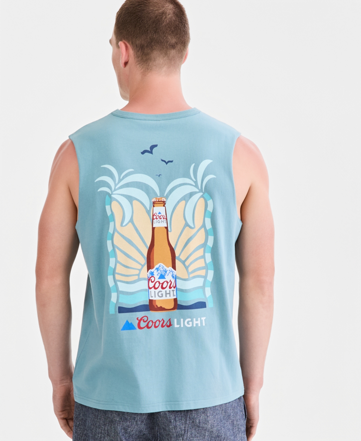 Click here for Sun + Stone Mens Cotton Coors Graphic Muscle Tank... prices