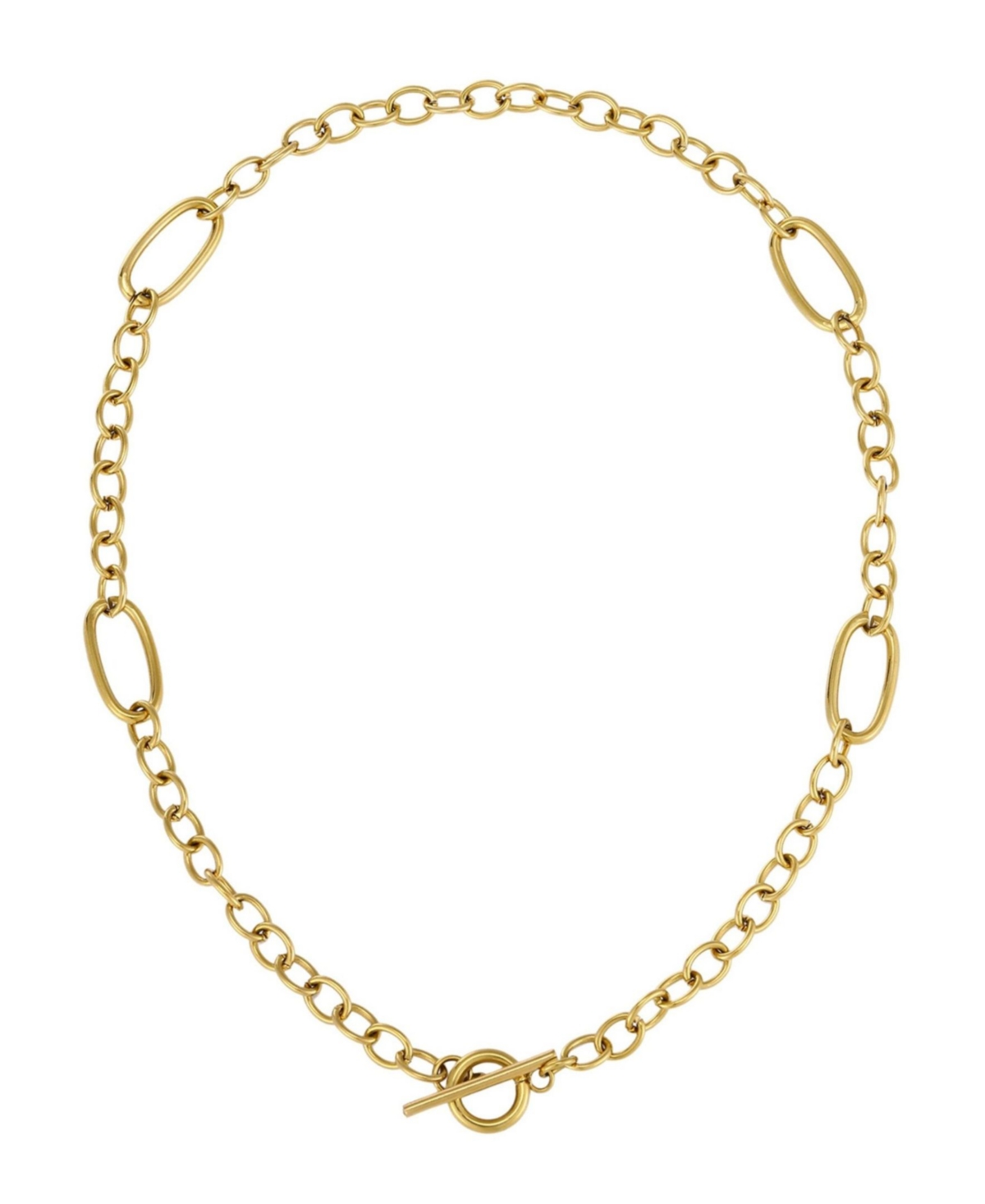 Click here for Adornia Tarnish Resistant Gold Mixed Link Toggle N... prices