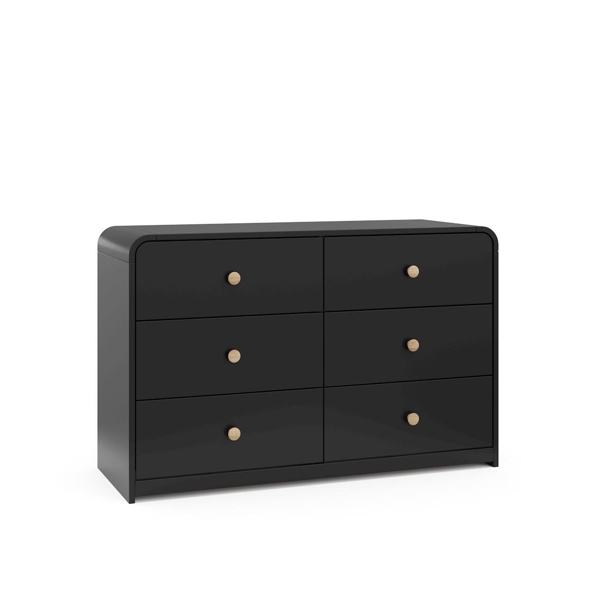 Click here for Storkcraft Santos 6-Drawer Dresser (Black with Bro... prices