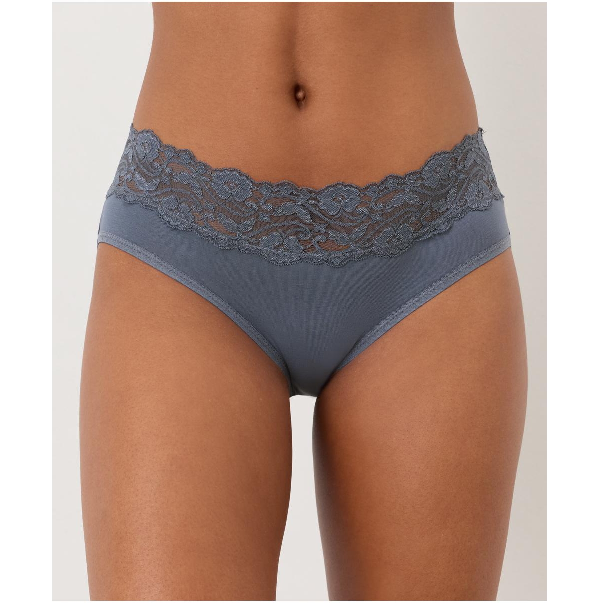 Click here for Pact Womens Lace Waist Brief 3-Pack - Seaside blue... prices