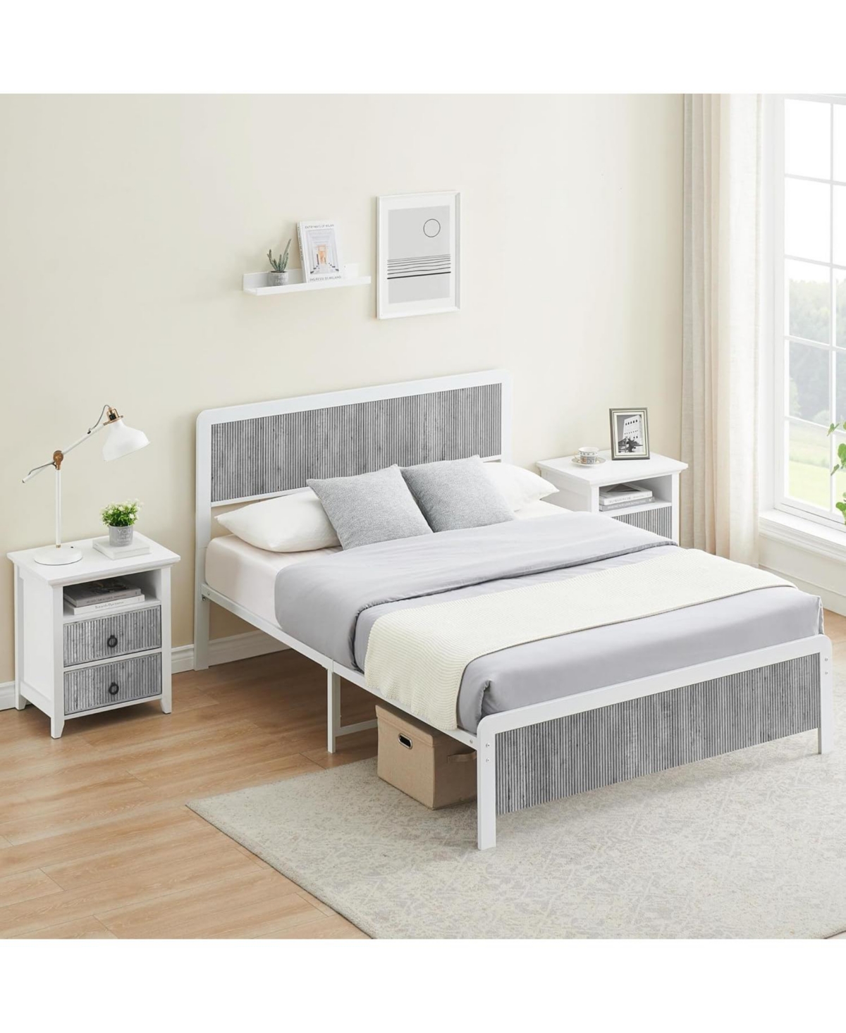 Click here for gaomon Full Size Bedroom Set 3-Pieces Bedroom Sets... prices