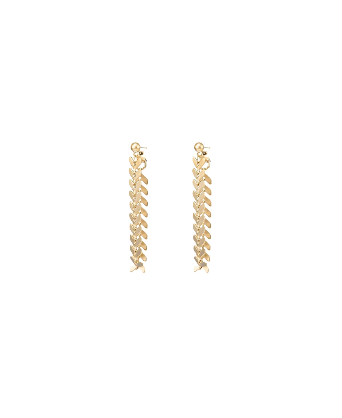Click here for Bearfruit Jewelry Elara Chevron Drop Earrings Bold... prices
