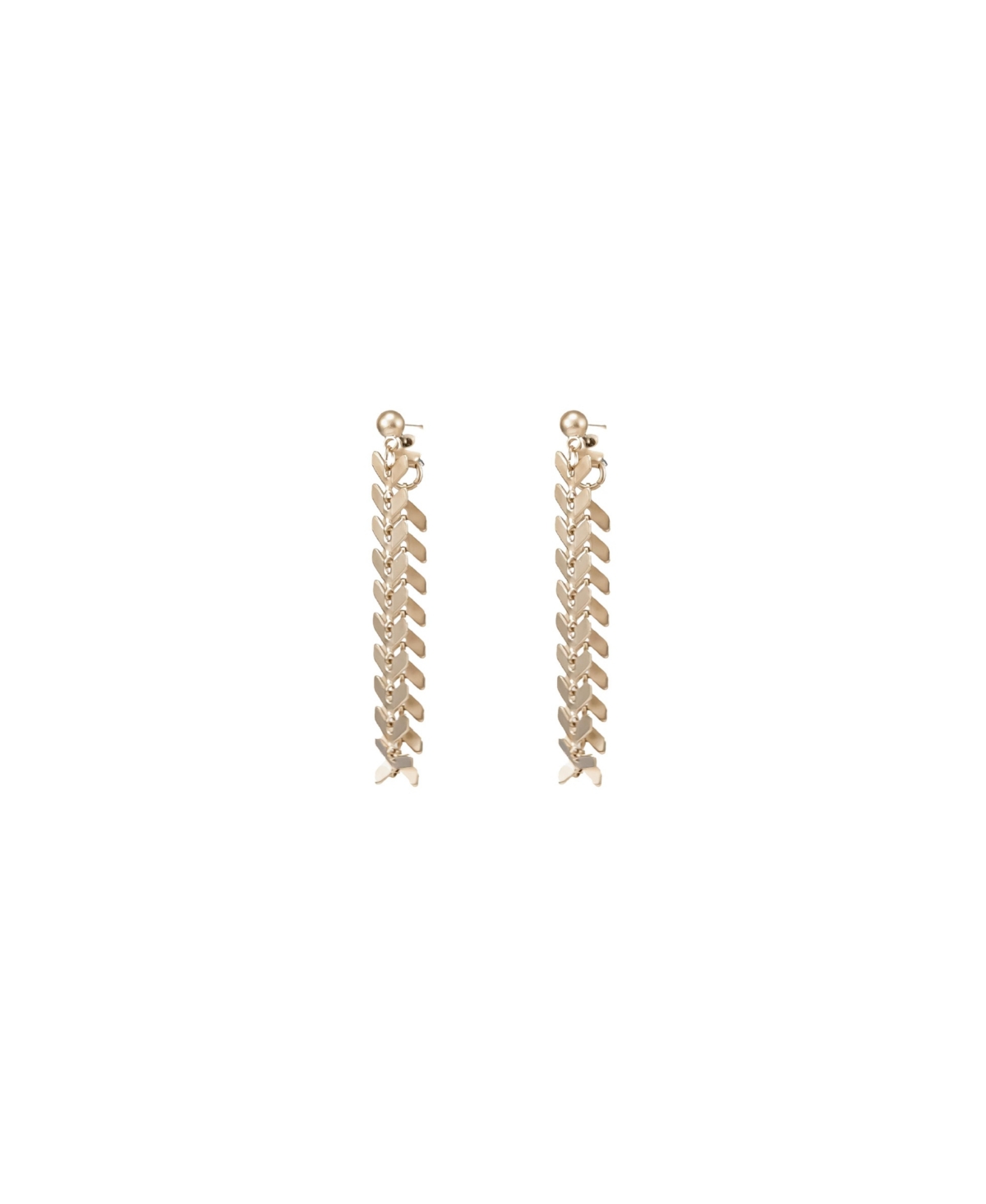 Click here for Bearfruit Jewelry Elara Chevron Drop Earrings Bold... prices