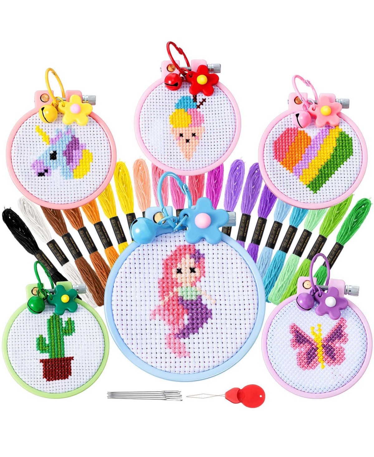 Click here for Gnuadz 6 Sets Cross Stitch Kits Beginners Embroide... prices