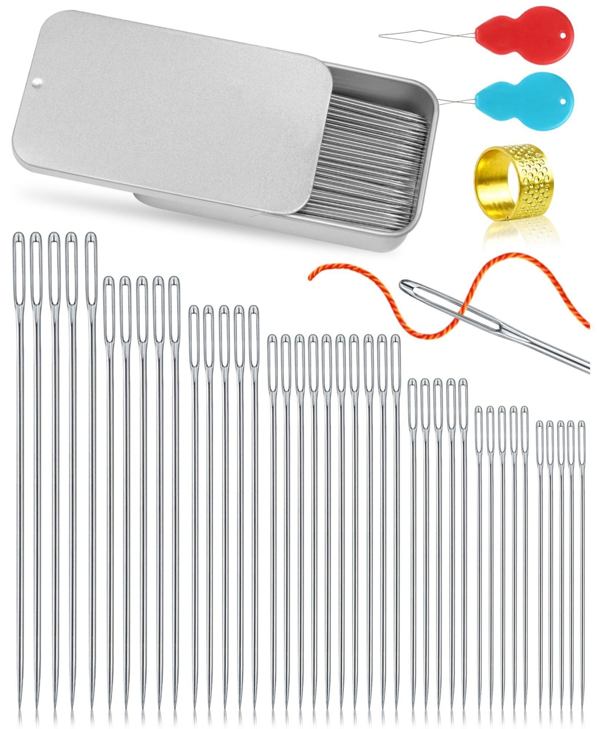 Click here for Gnuadz 40PCS Stainless Steel Sewing Needles Large... prices