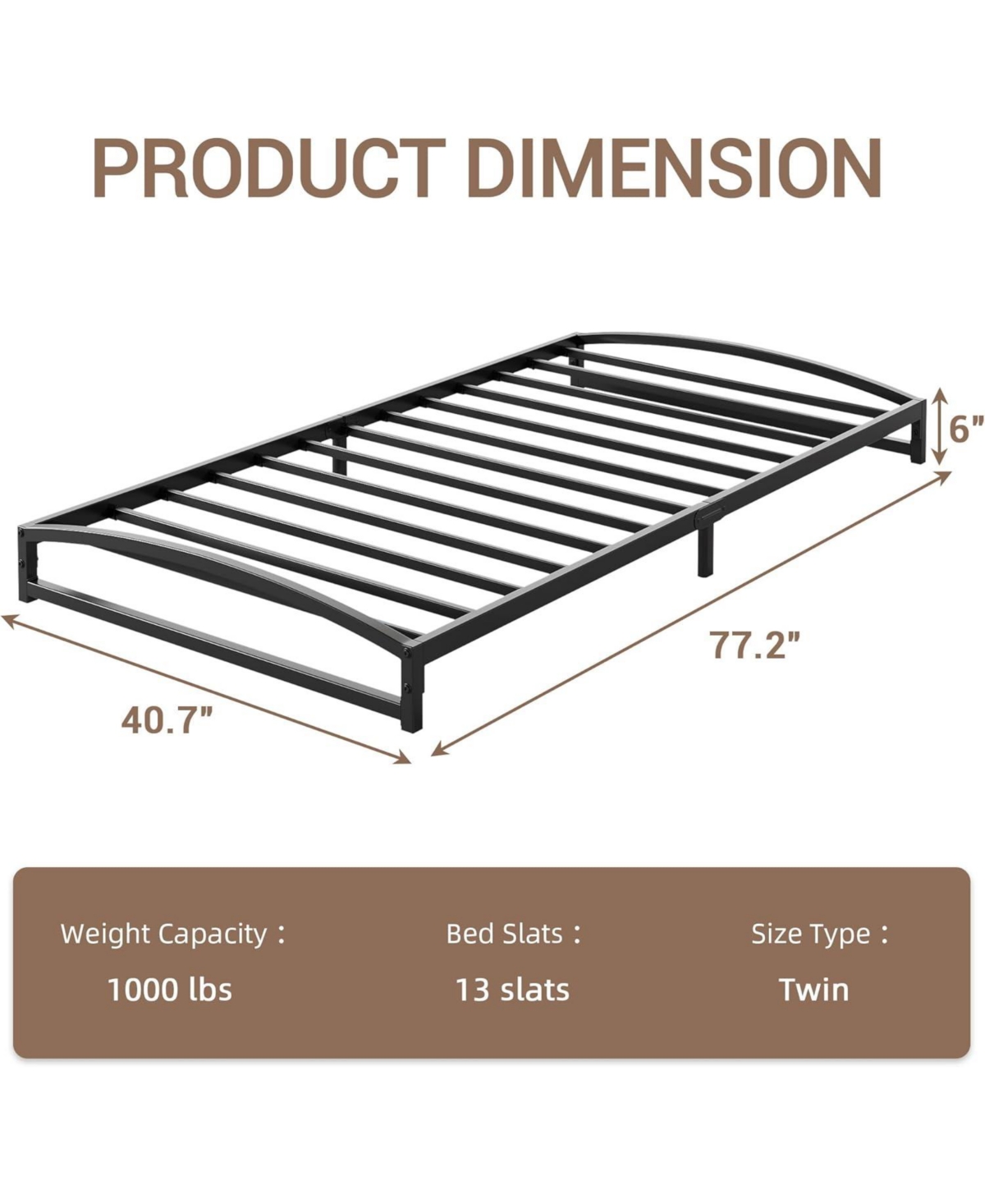 Click here for gaomon Metal Platform Bed Arch Design Heavy Duty -... prices
