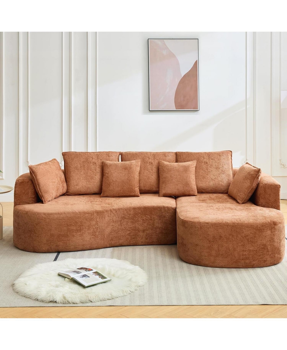 Click here for gaomon Sectional Cloud Modular Modern Curved Sofa... prices