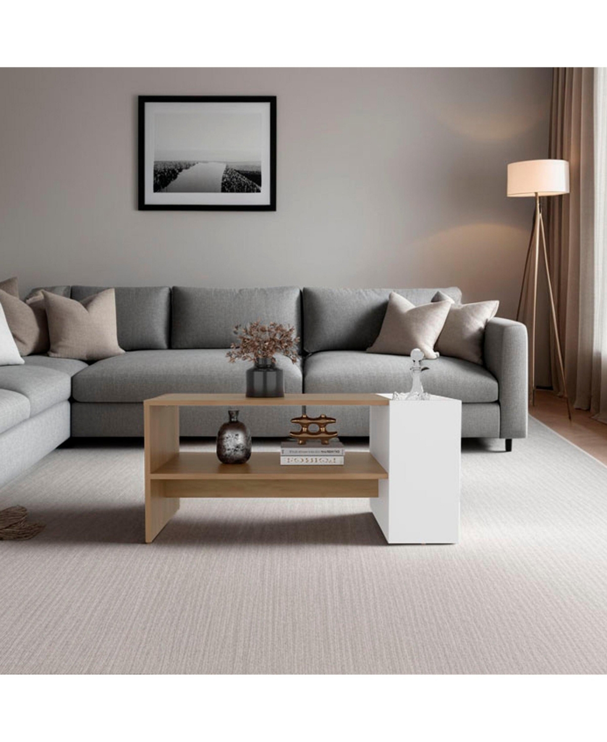 Click here for Depot E-shop Galatia Coffee Table  1 Shelf - Natur... prices