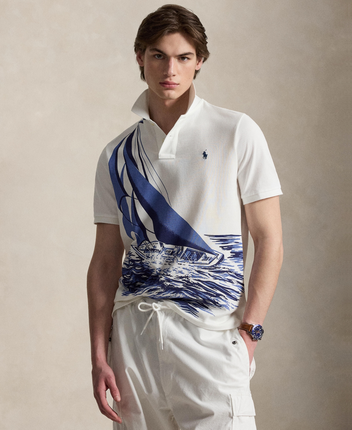Click here for Polo Ralph Lauren Mens Classic-Fit Sailboat Mesh P... prices