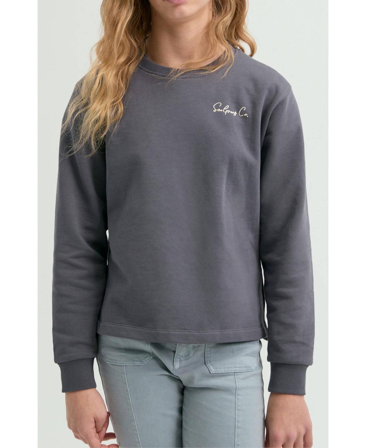 Click here for Scalpers Big Girls sweatshirt embroidered with sna... prices