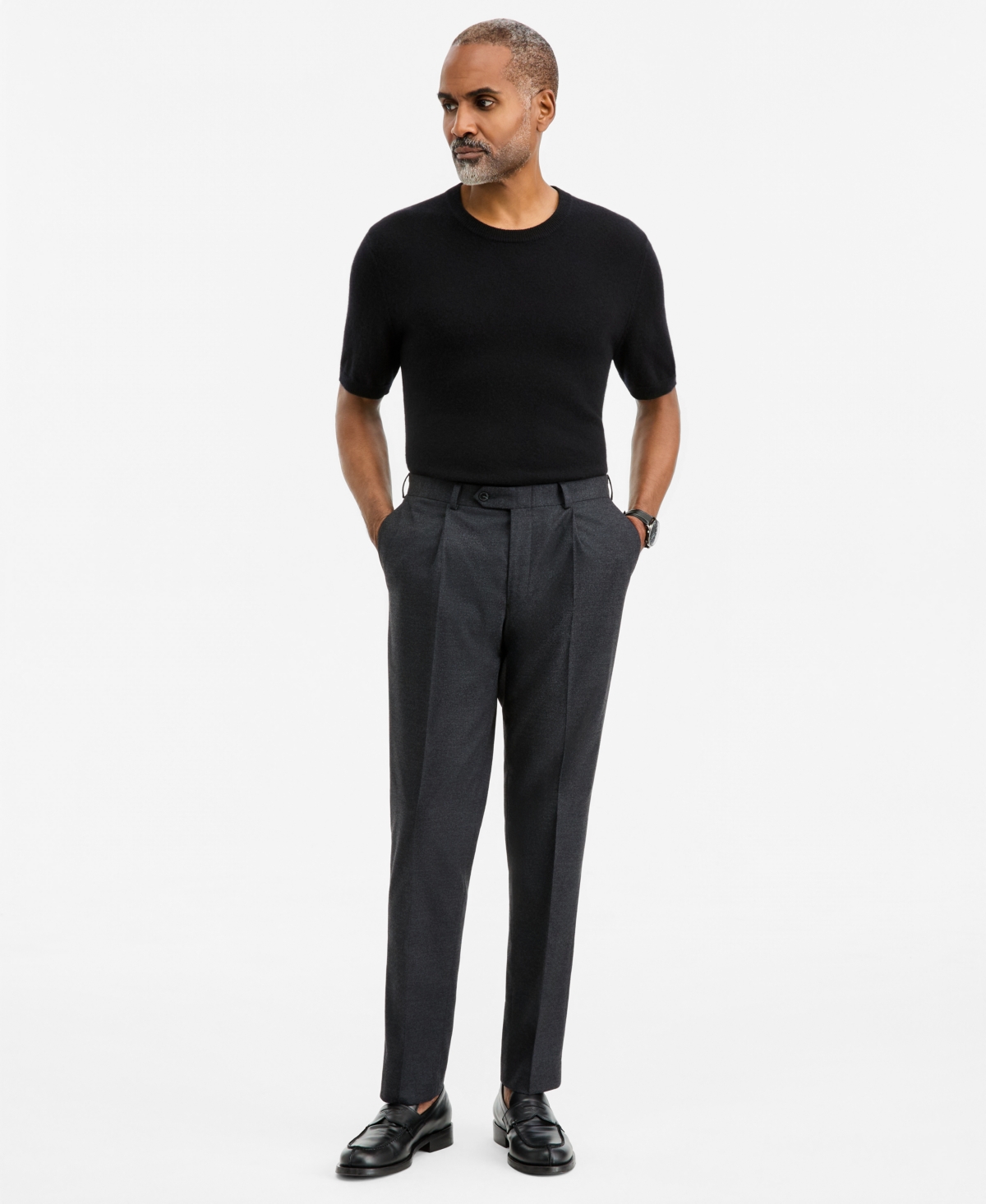 Click here for Michael Kors Mens Classic-Fit Denim Flannel Solid... prices