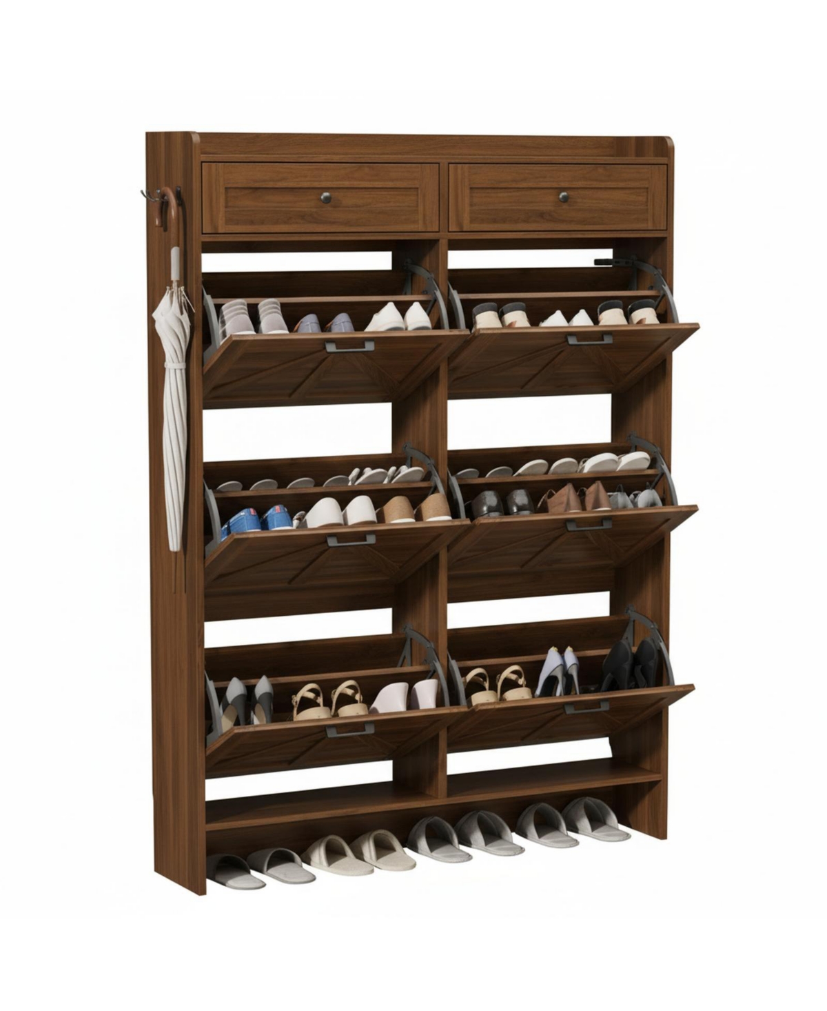 Click here for Yigii Rustic Farmhouse Narrow Shoe Cabinet Entrywa... prices