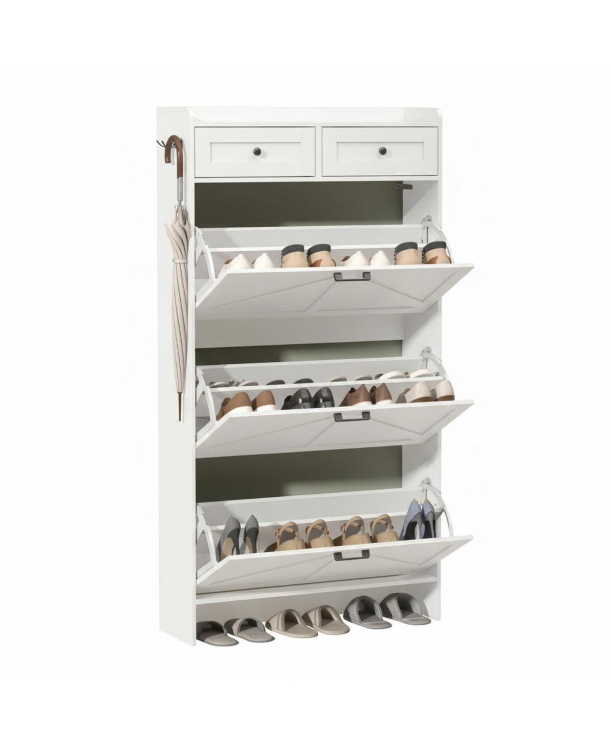 Click here for Yigii Rustic Farmhouse Narrow Shoe Cabinet Entrywa... prices