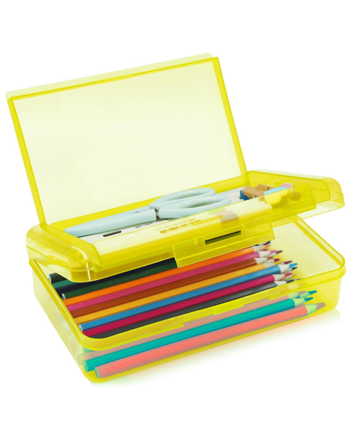 Click here for Gnuadz Double Layer Hard Pencil Case Plastic Trans... prices
