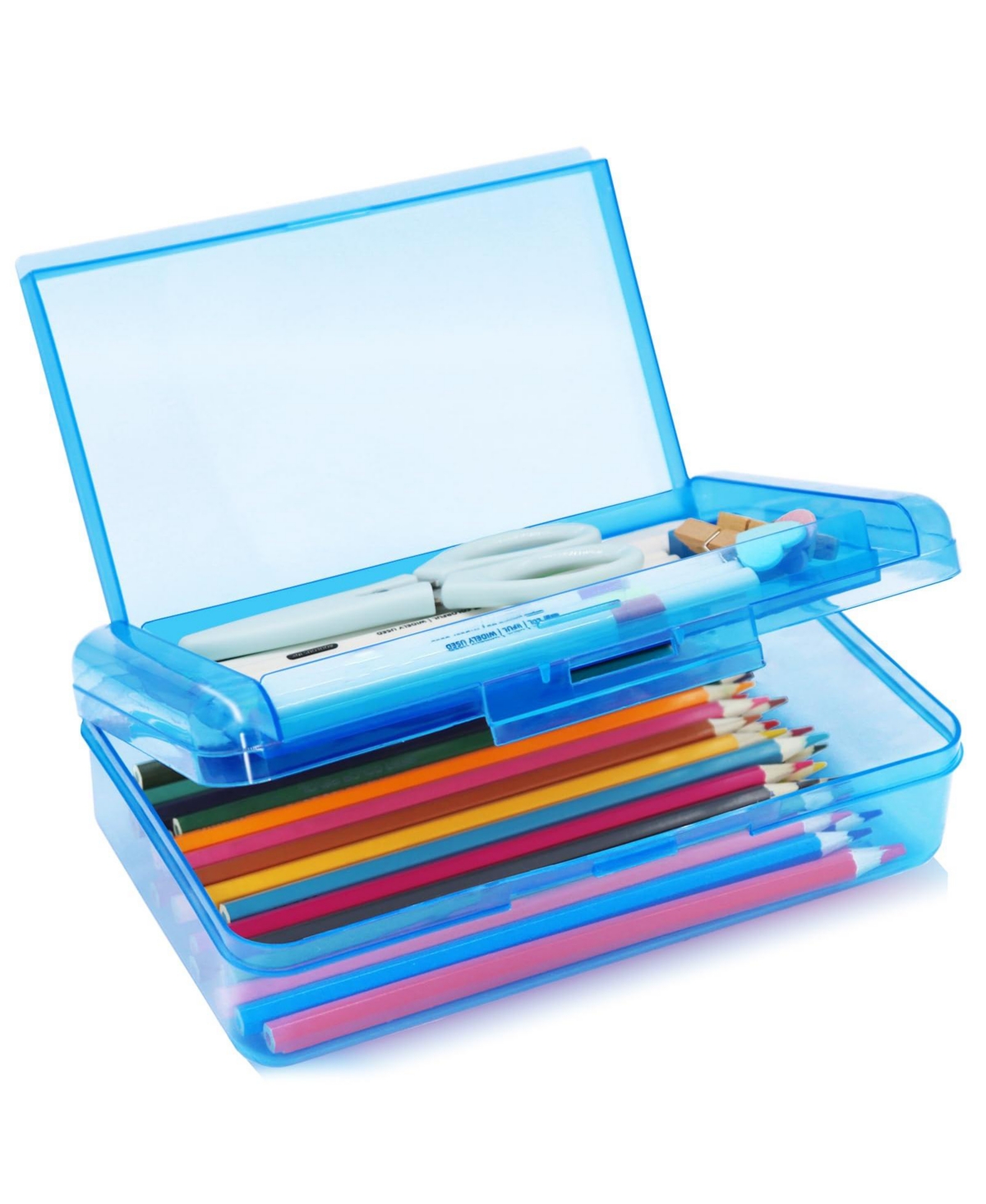 Click here for Gnuadz Double Layer Hard Pencil Case Plastic Trans... prices