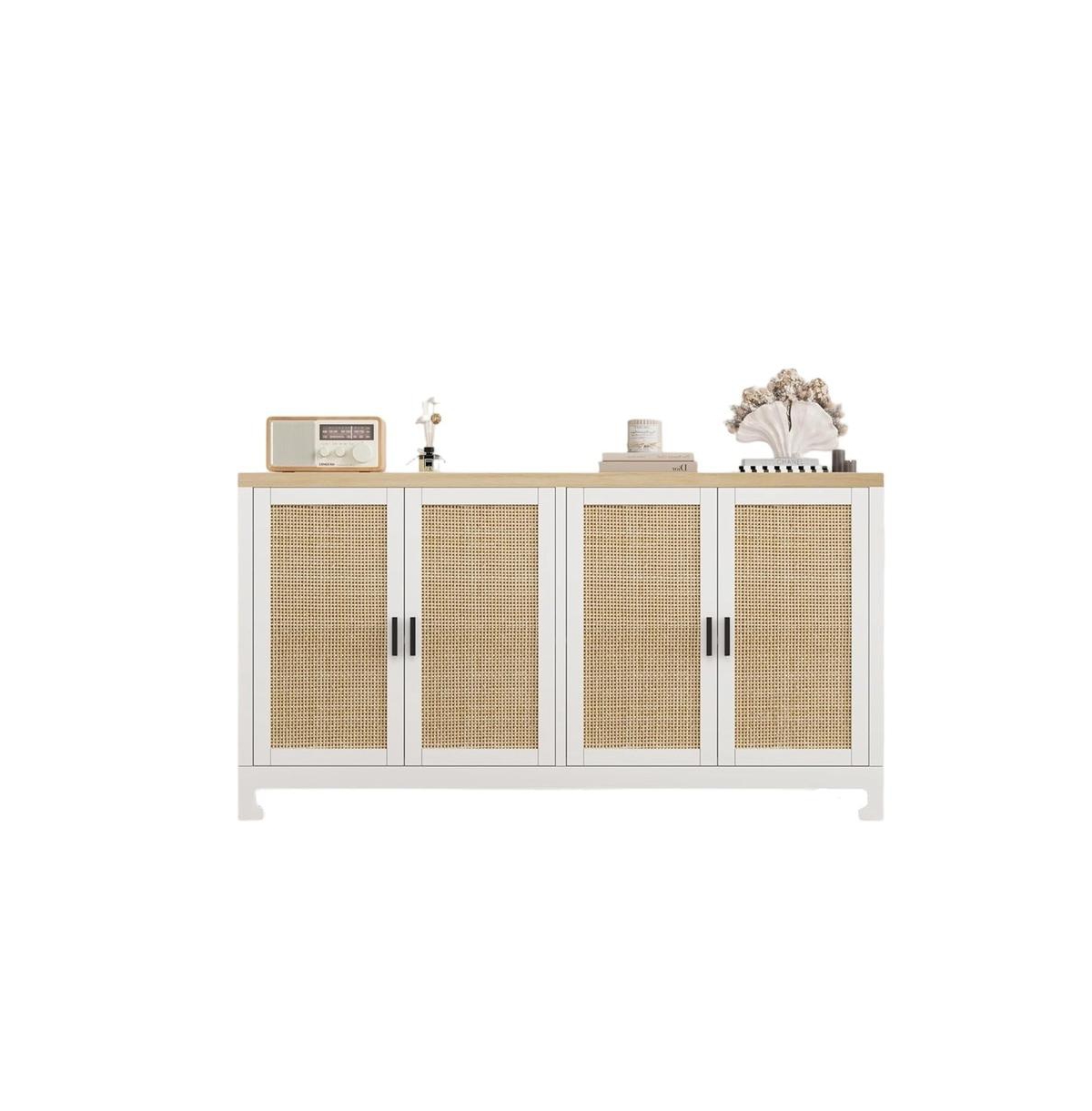 Click here for gaomon Farmhouse Rattan Buffet Cabinet with Four D... prices