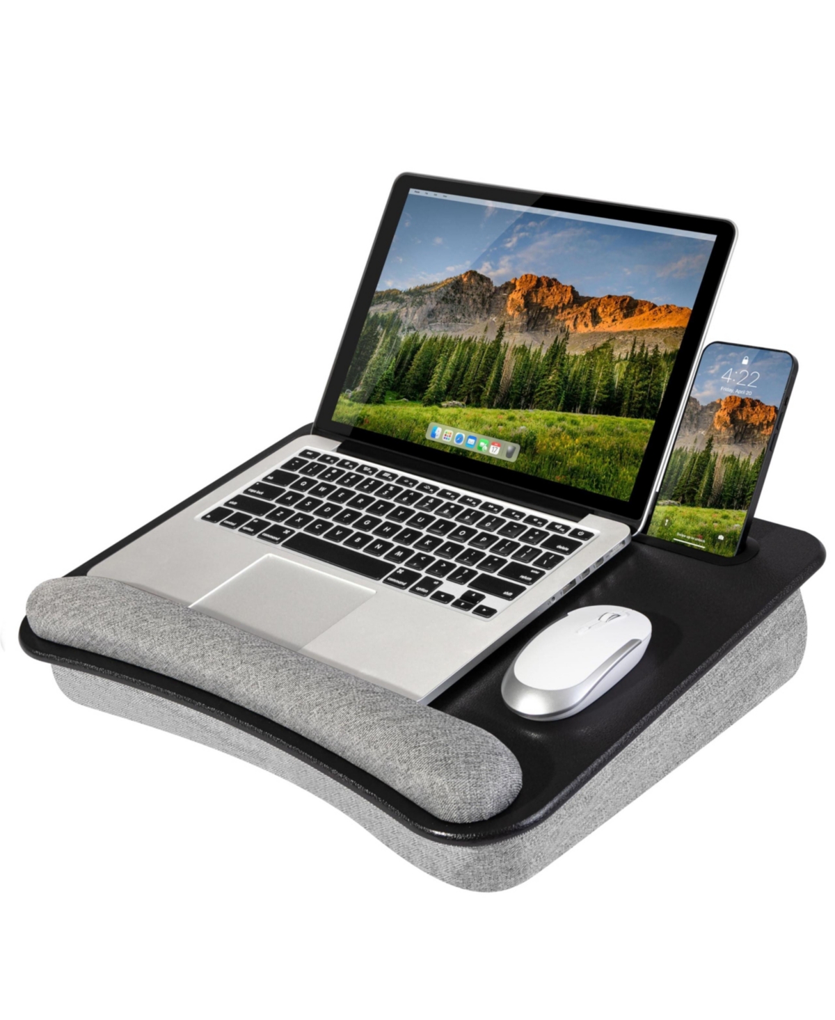 Click here for Gnuadz Laptop Lap Desk Pillow Cushion Leather - Bl... prices