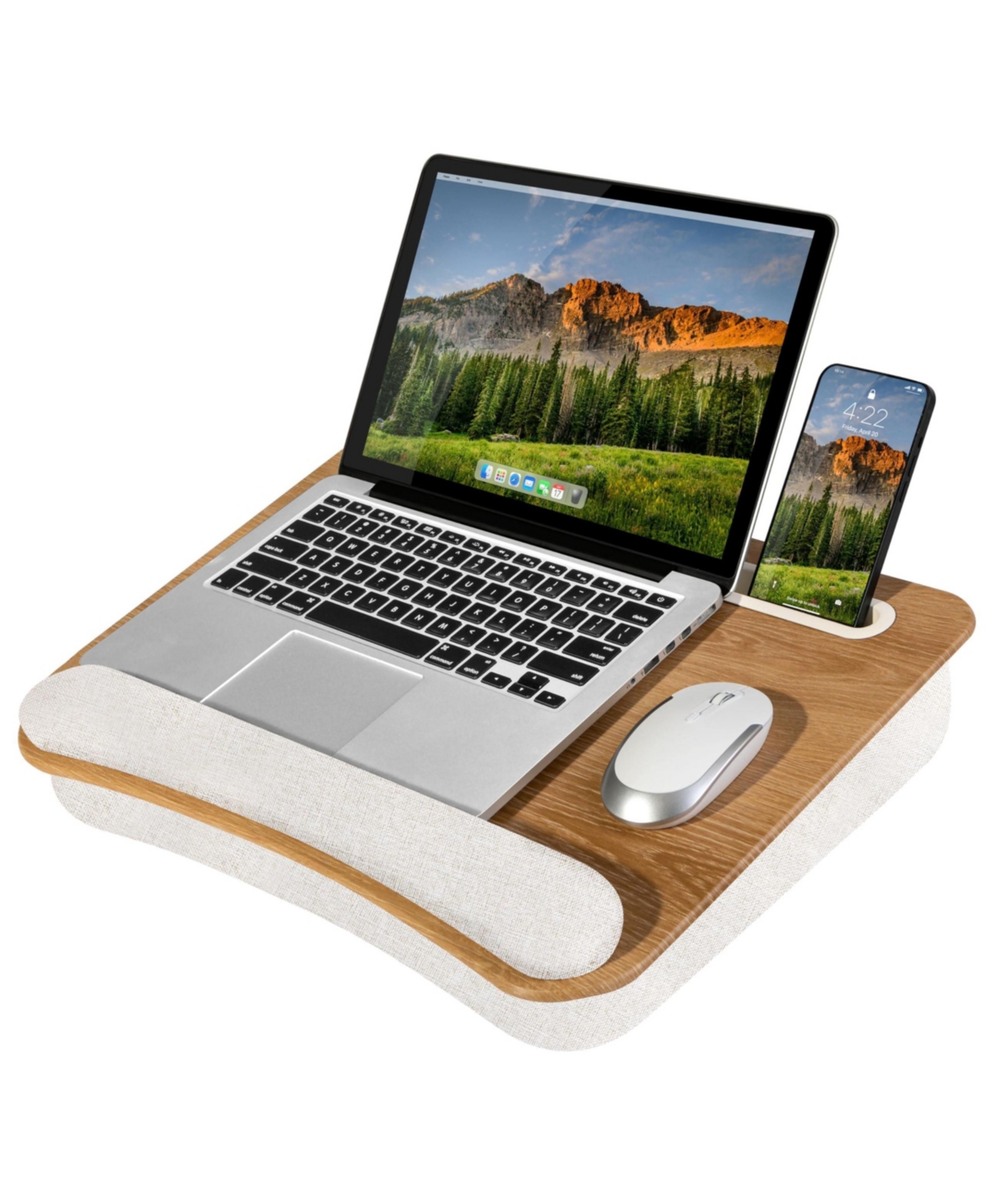 Click here for Gnuadz Laptop Lap Desk Pillow Cushion Leather - Wh... prices