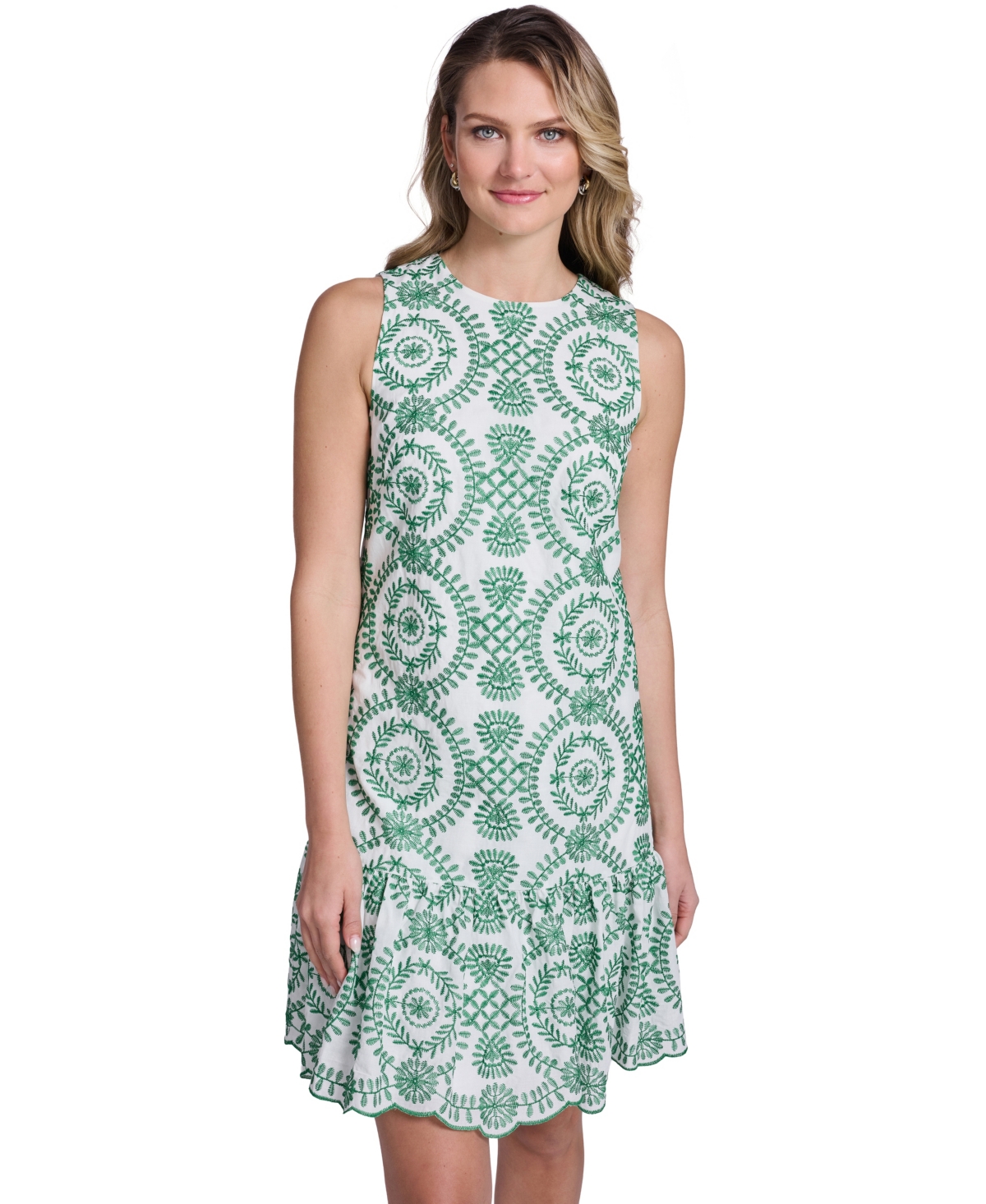 Click here for Jessica Howard Womens Sleeveless Printed Short Dre... prices