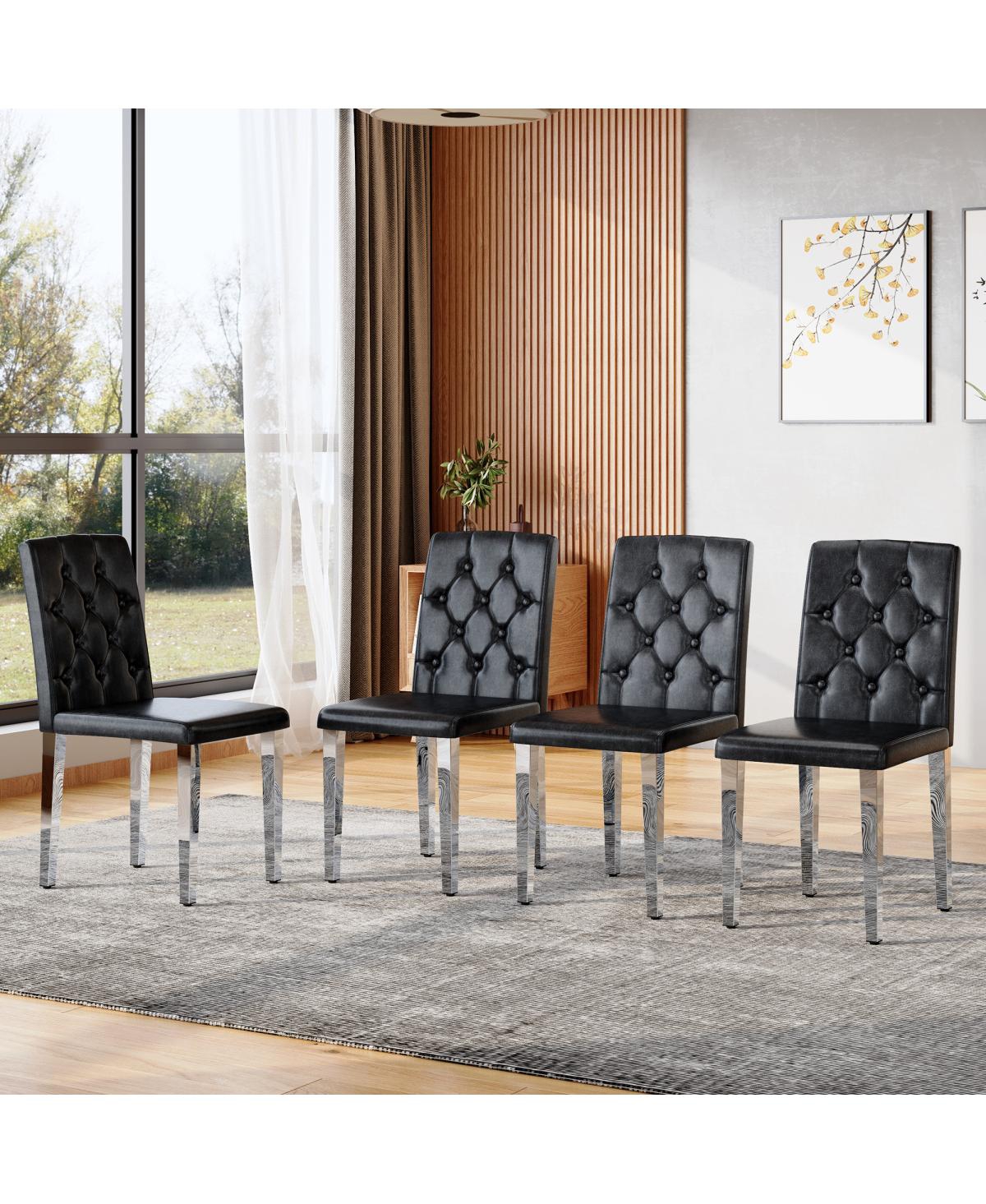 Click here for Streamdale Furniture Elegant Pu Dining Chair with... prices