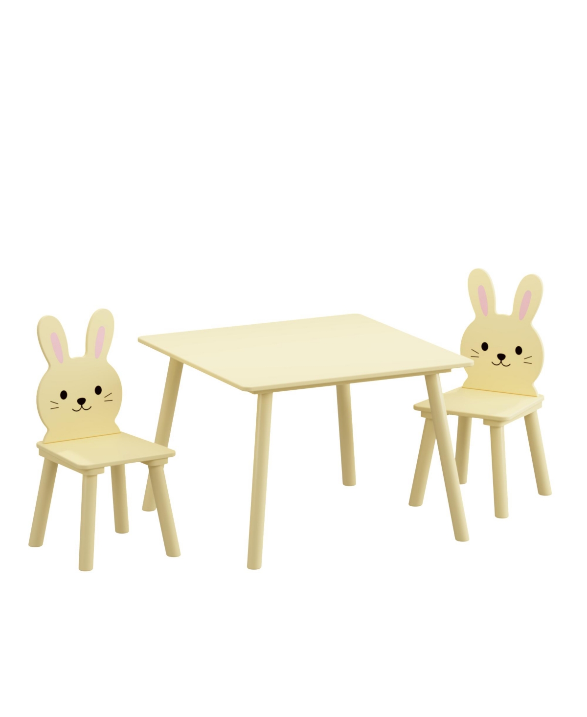 Click here for Cesicia Wood Kids Table and Chair Set with 2 Bunny... prices
