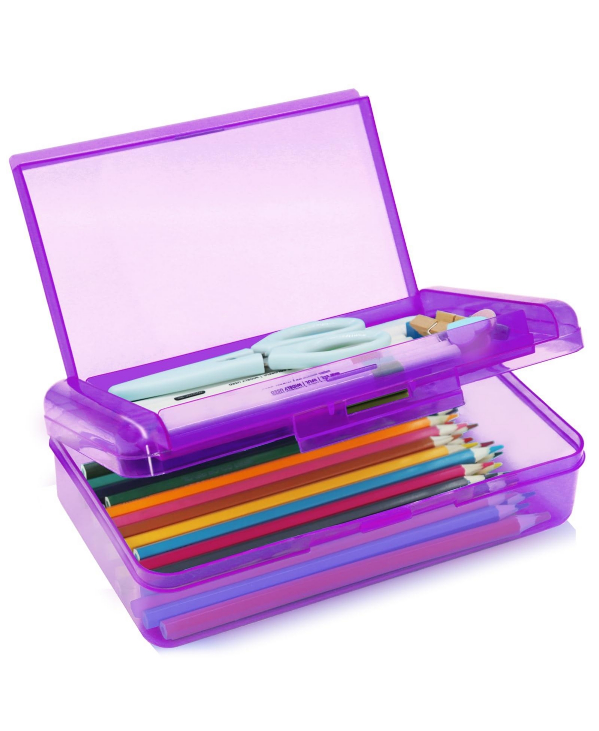 Click here for Gnuadz Double Layer Hard Pencil Case Plastic Trans... prices