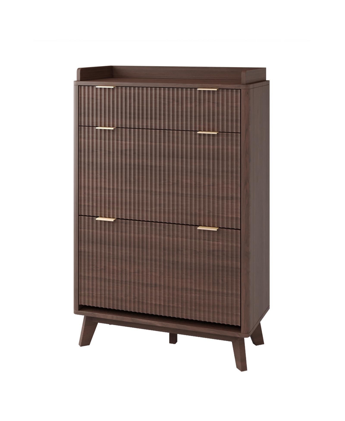 Click here for homfan 48 in Tall Fluted Shoe Cabinet with 2 Flip... prices