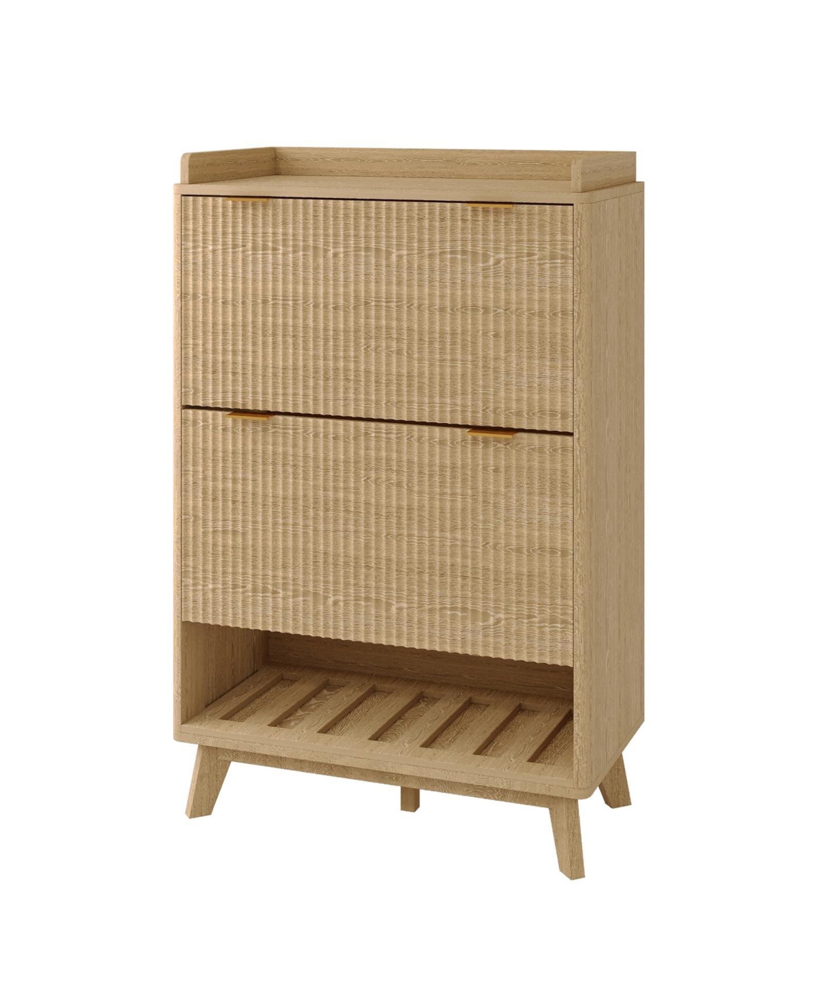 Click here for homfan 48 in Tall Fluted Shoe Cabinet with 2 Flip... prices