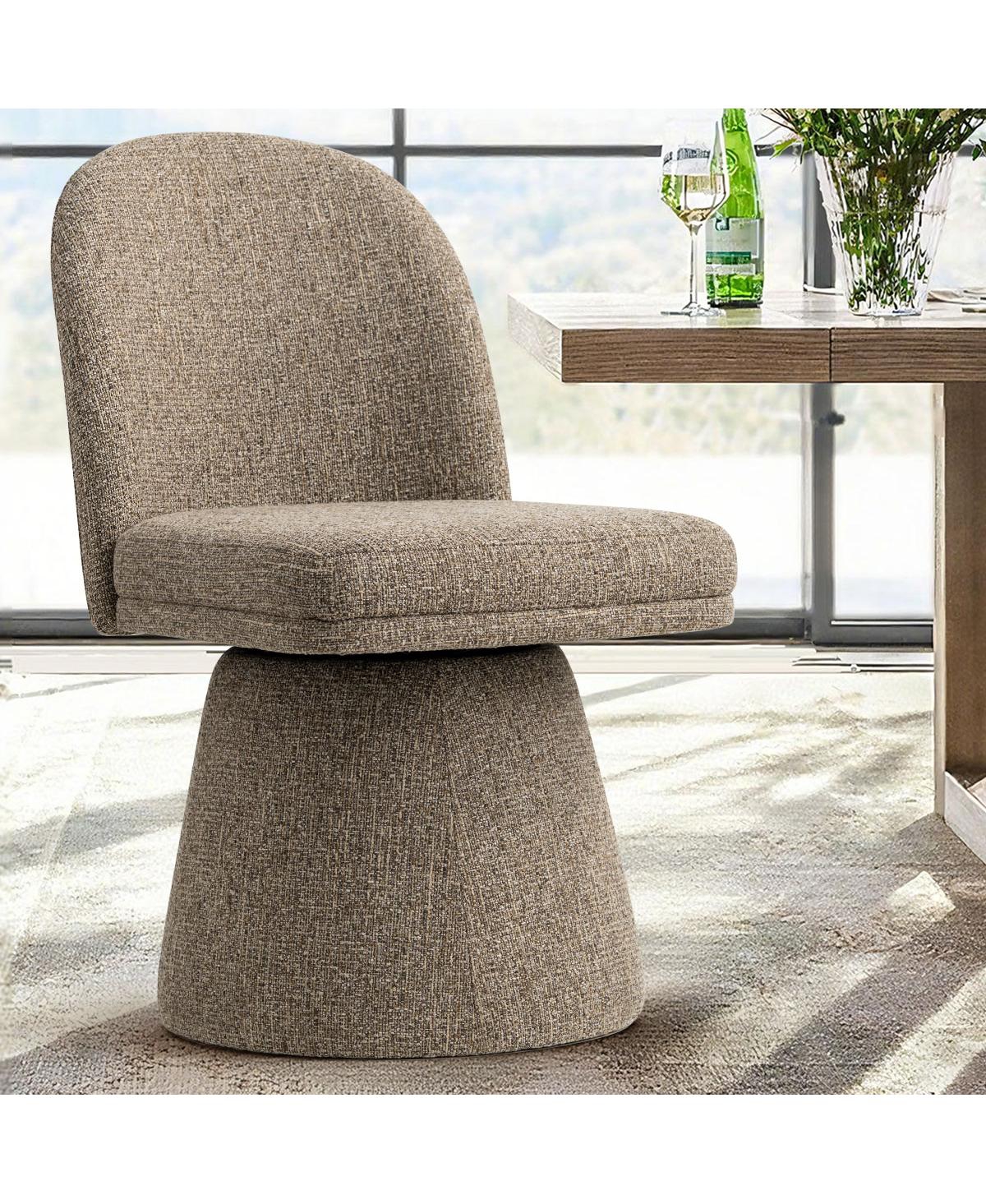 Click here for Maison Boucle Textured Upholstered Swivel Dining S... prices
