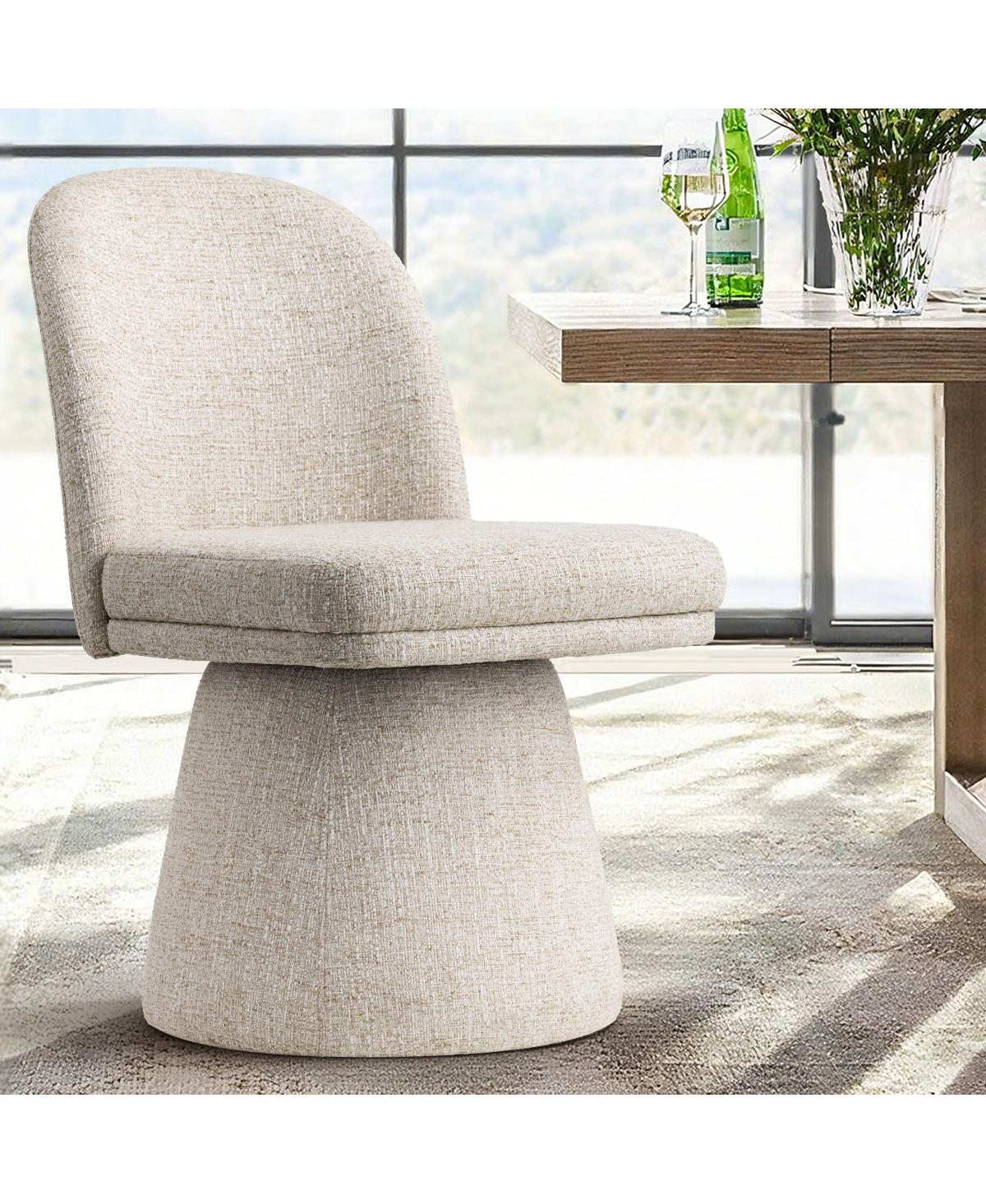 Click here for Maison Boucle Textured Upholstered Swivel Dining S... prices