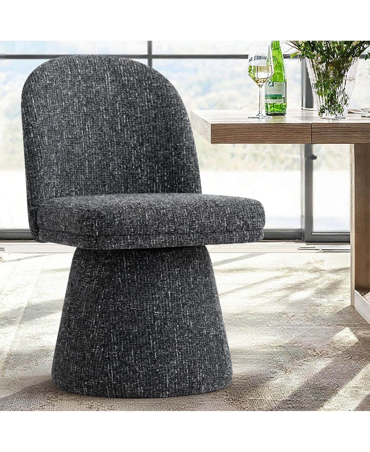 Click here for Maison Boucle Textured Upholstered Swivel Dining S... prices