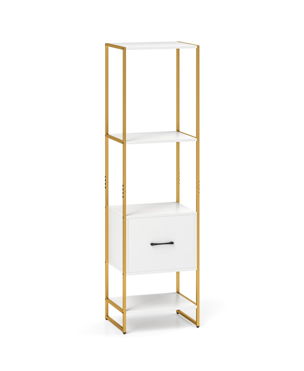 Click here for Slickblue Narrow 5-Tier Bookcase with Open Shelves... prices