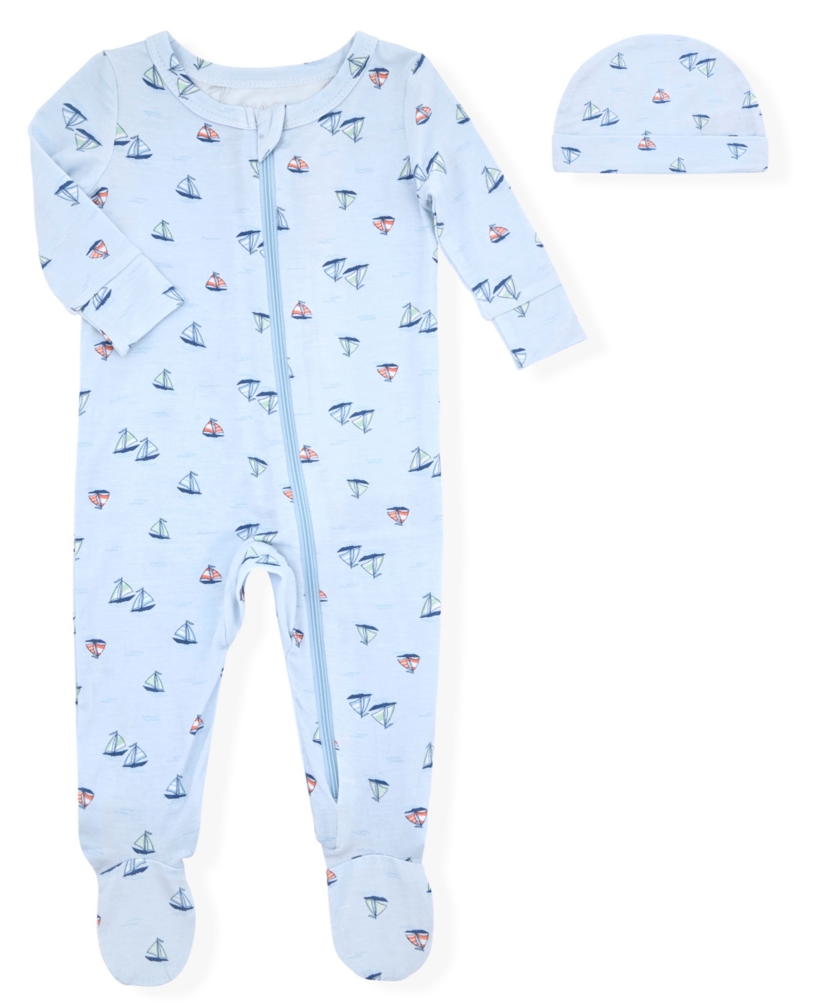 Click here for Max & Olivia Baby Boys Sail Boat Printed Round Nec... prices
